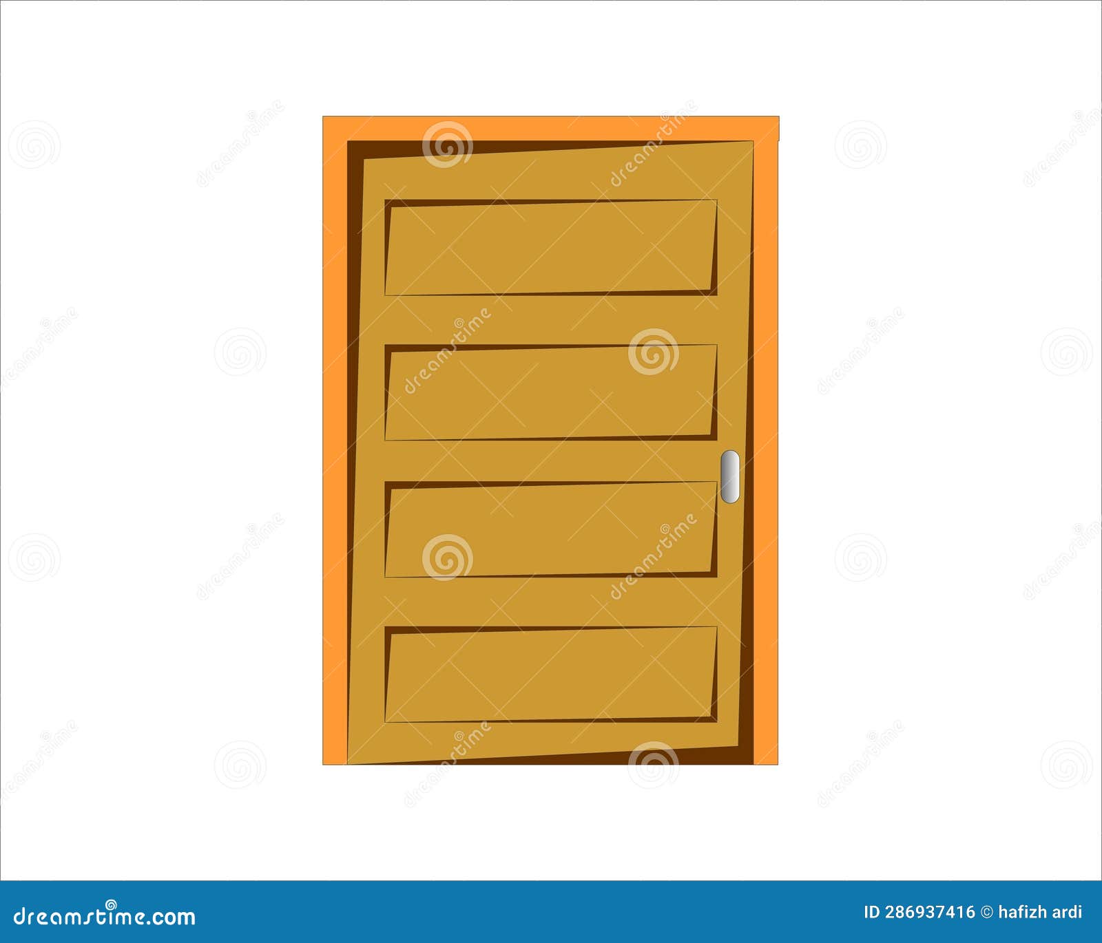 Simple Design Door Vector Illustration Stock Illustration ...