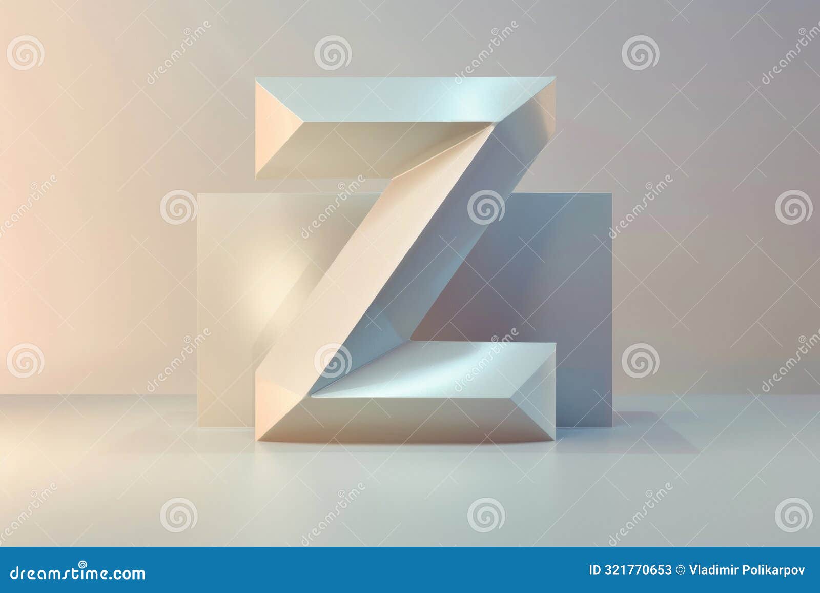 A Simple Design Featuring a White Letter Z on a Plain Surface Stock ...