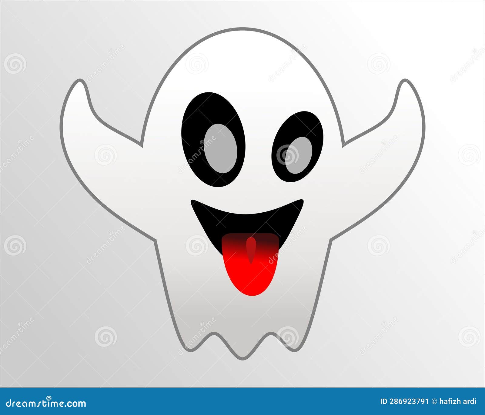 Simple Design Ghost Vector Illustration Stock Vector - Illustration of ...