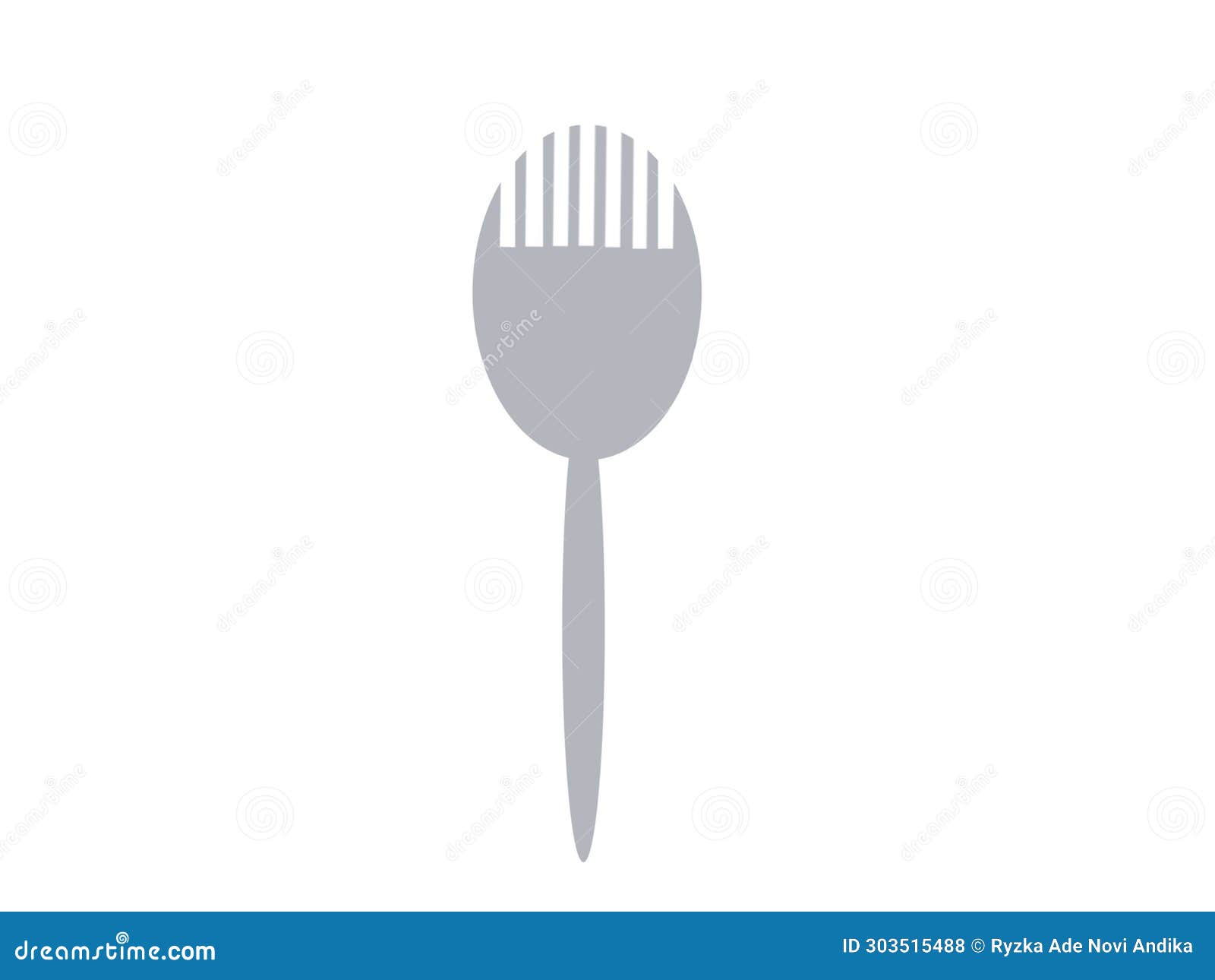 Simple Design Grey Spork Clipart Stock Photo - Image of spork, grey ...