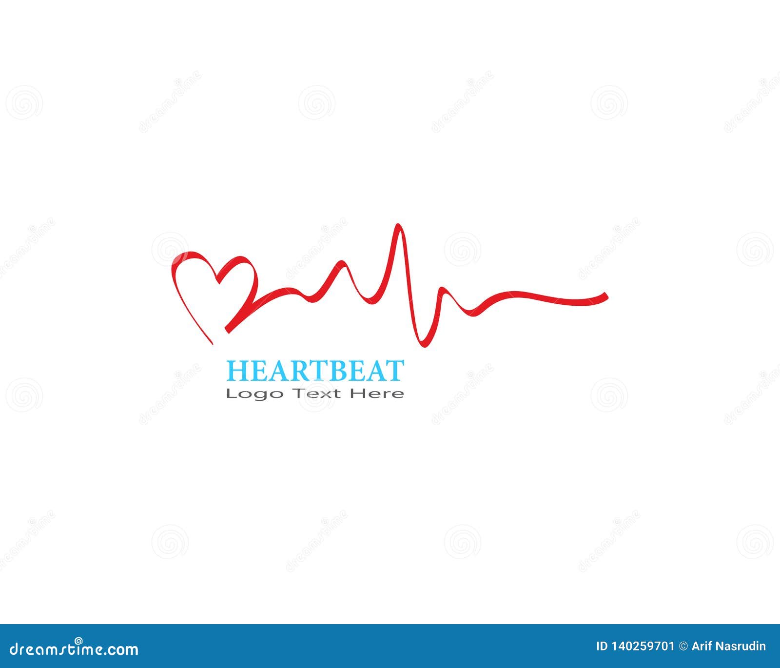 Simple Design Heartbeat Pulse Template Vector Stock Illustration ...