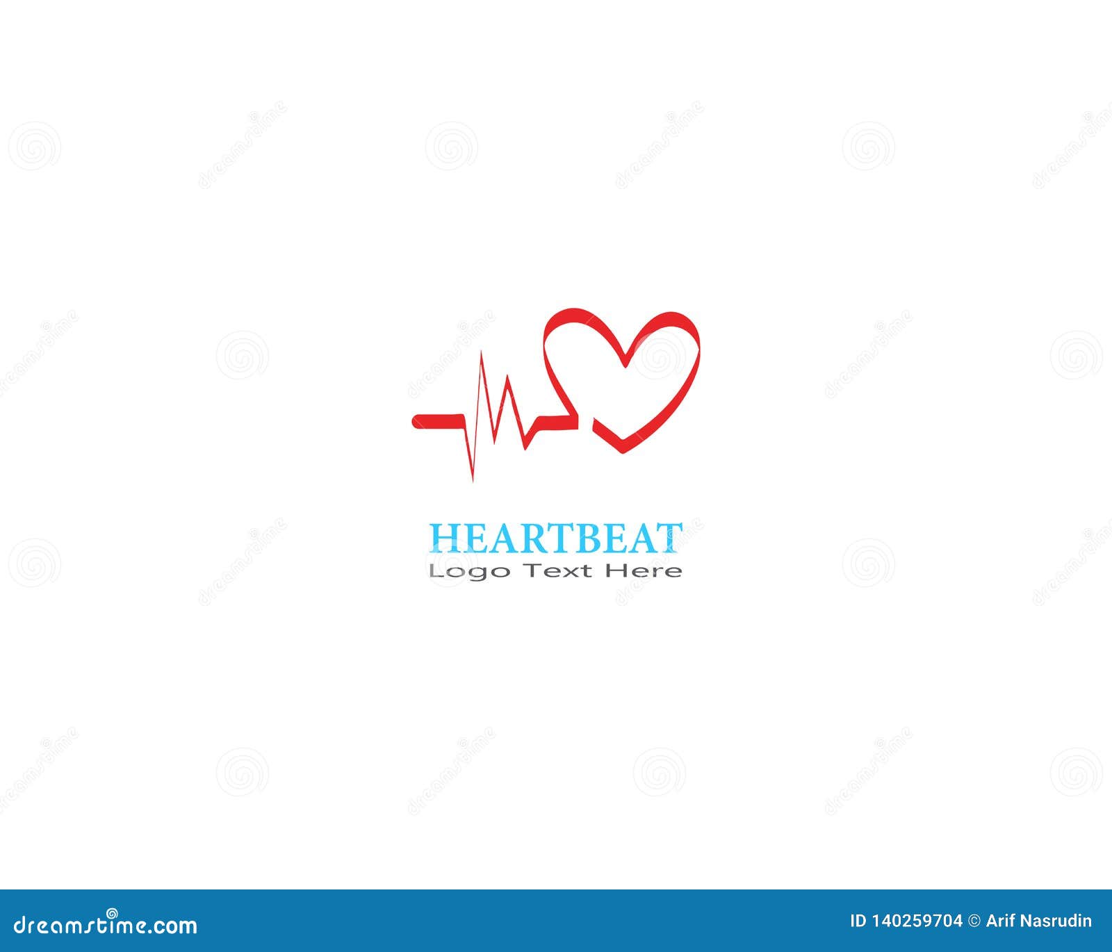 Simple Design Heartbeat Pulse Template Vector Stock Illustration ...