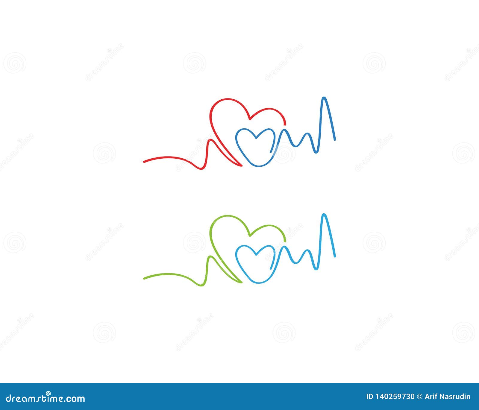 Simple Design Heartbeat Pulse Template Vector Stock Illustration ...