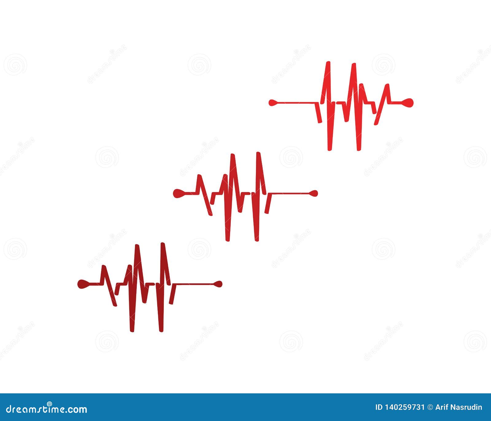 Simple Design Heartbeat Pulse Template Vector Stock Illustration ...