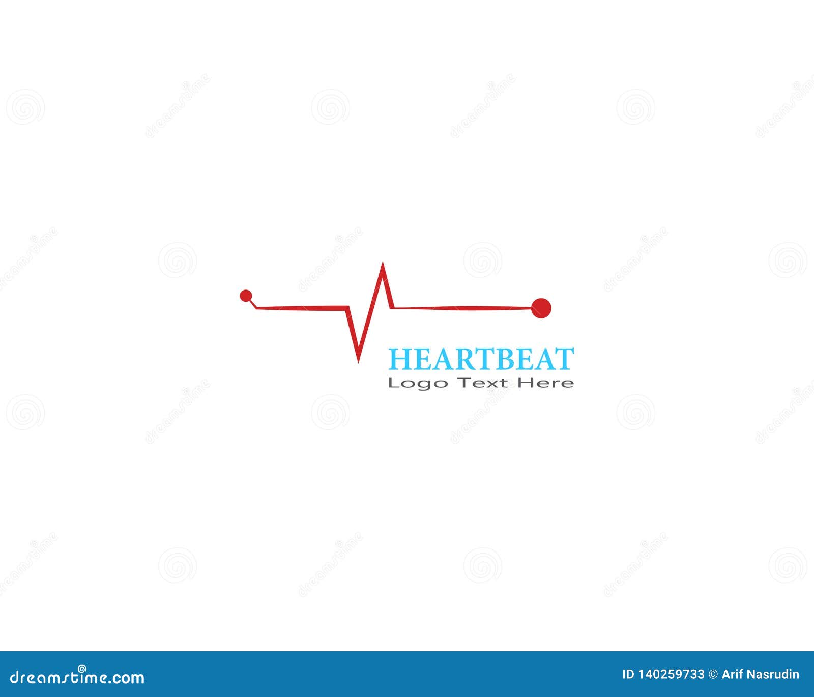 Simple Design Heartbeat Pulse Template Vector Stock Illustration ...