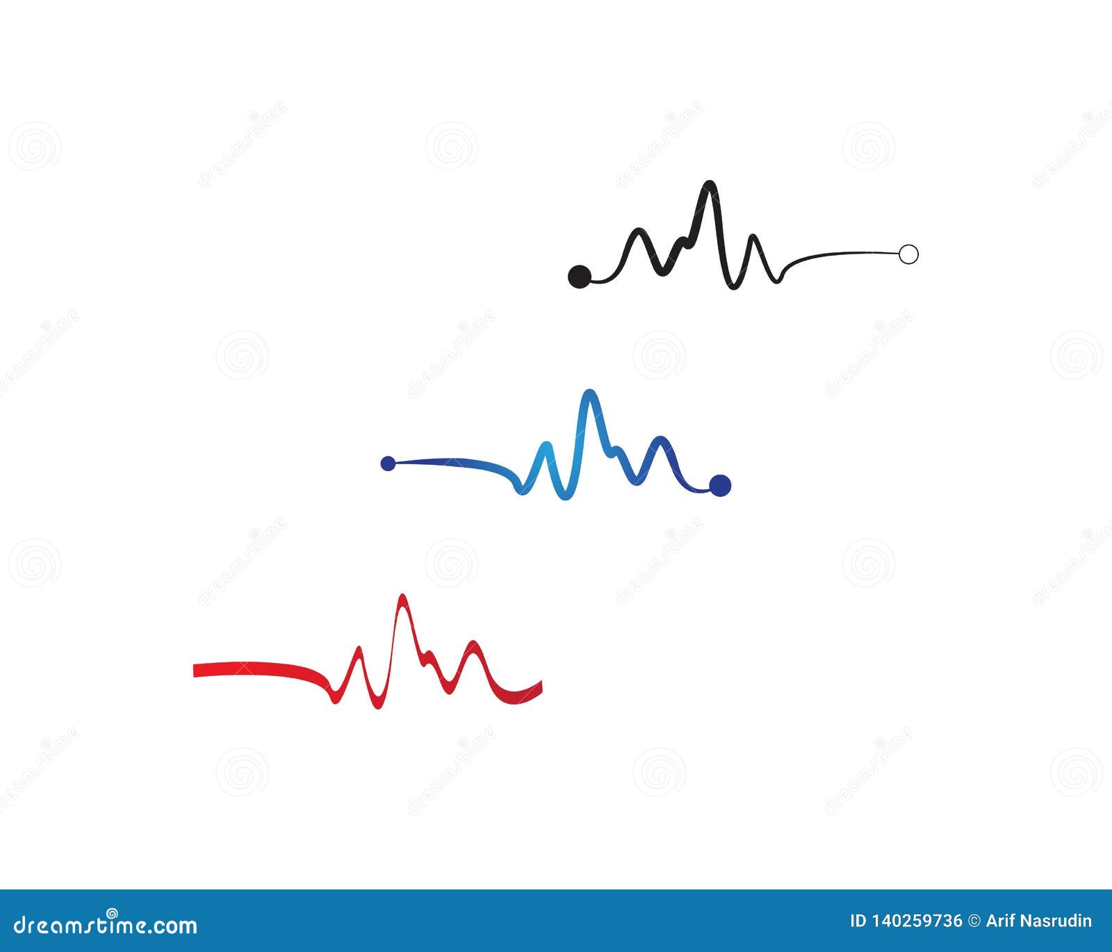 Simple Design Heartbeat Pulse Template Vector Stock Illustration ...