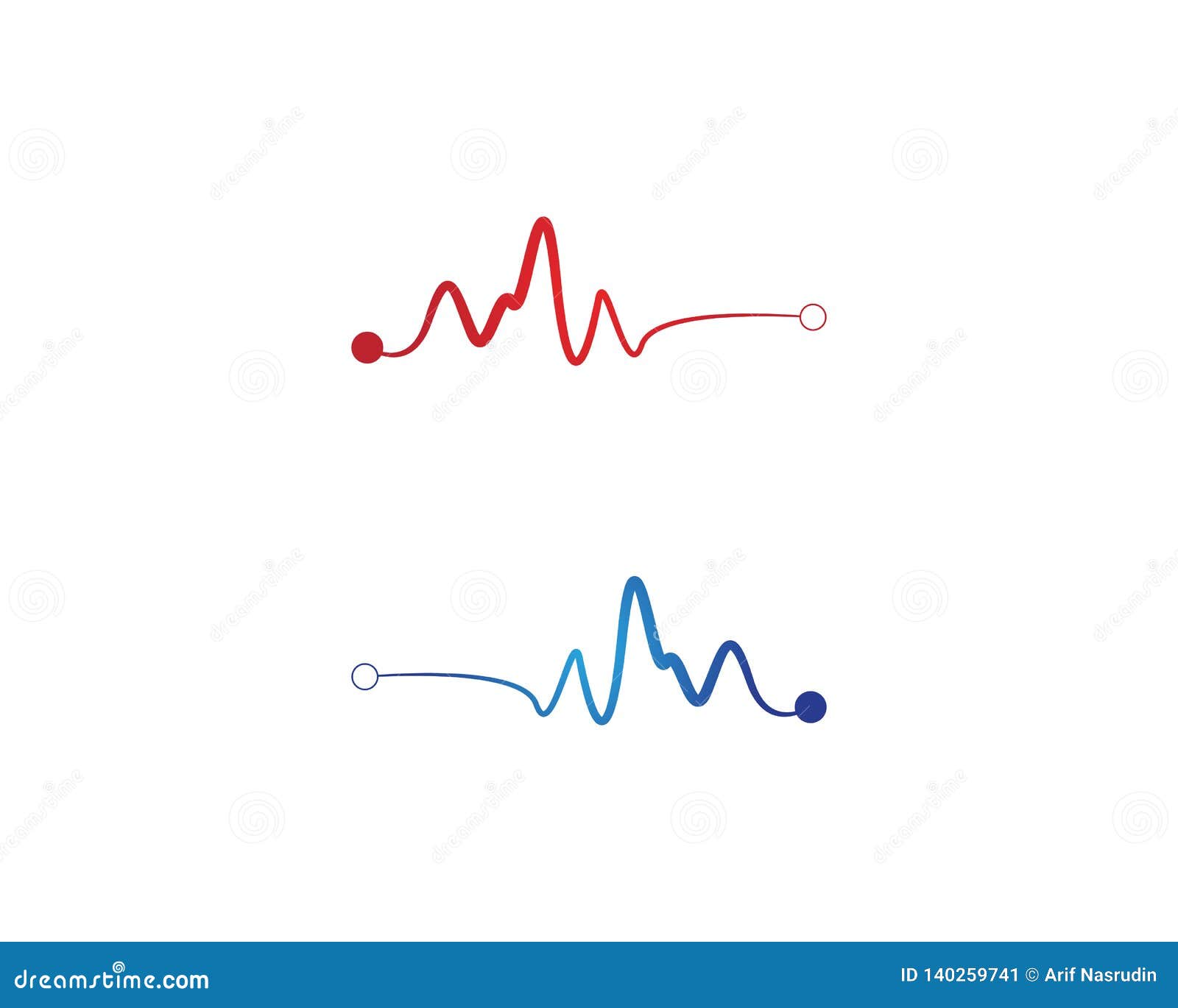 Simple Design Heartbeat Pulse Template Vector Stock Illustration ...