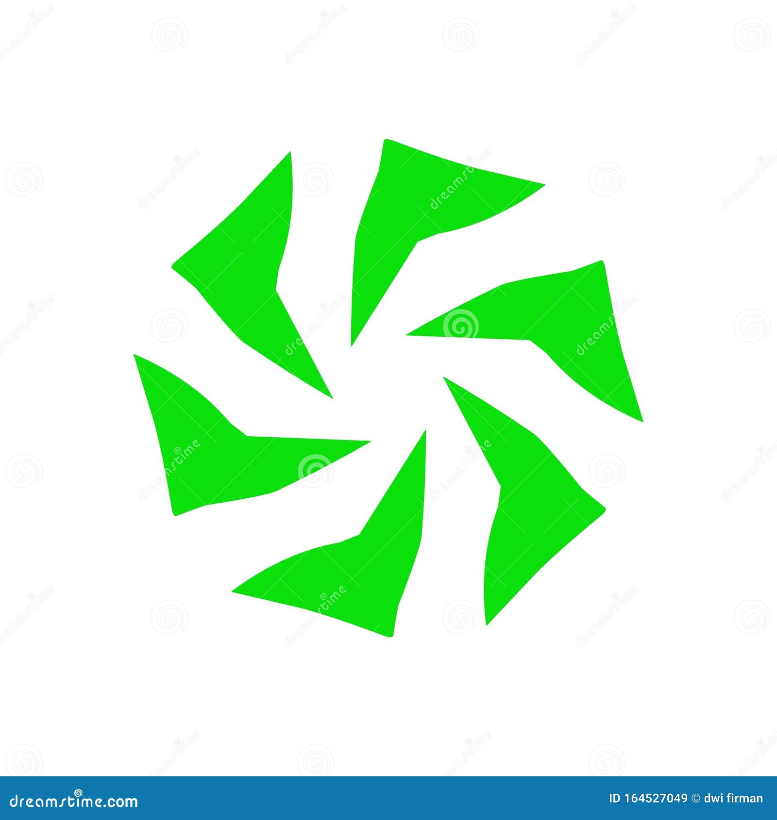 Simple Design of Illustration Spinning Green Stock Illustration ...