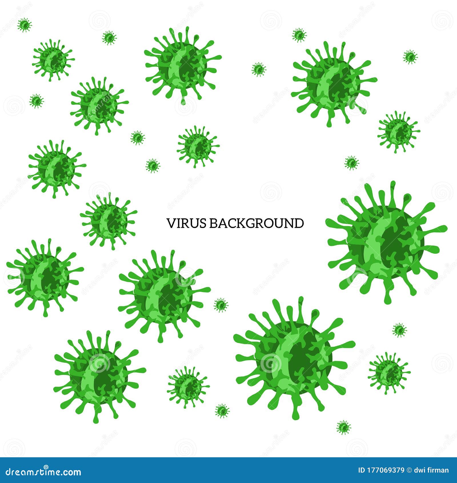 Simple Design of Illustration Virus Background Stock Illustration ...