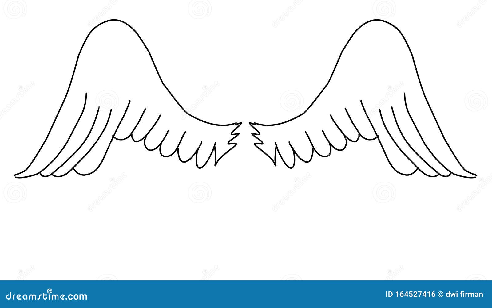 Simple Design of Illustration Wings Angel Stock Illustration ...