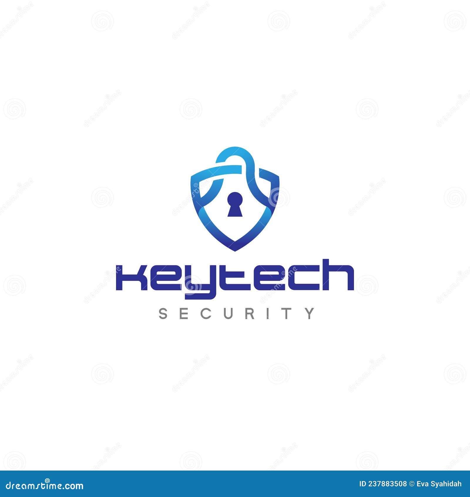 Simple Design KEY TECH Security Lock Logo Design Stock Vector ...