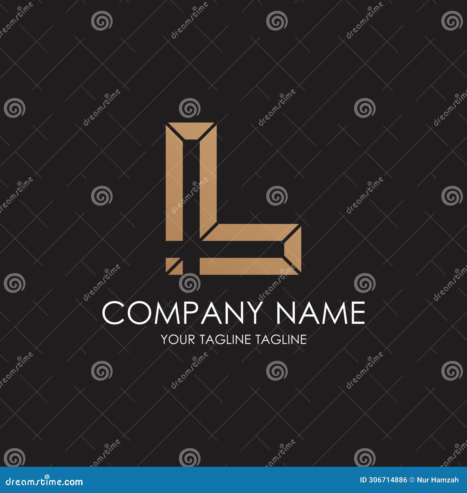 Simple Design of L Letter Elements Stock Illustration - Illustration of ...