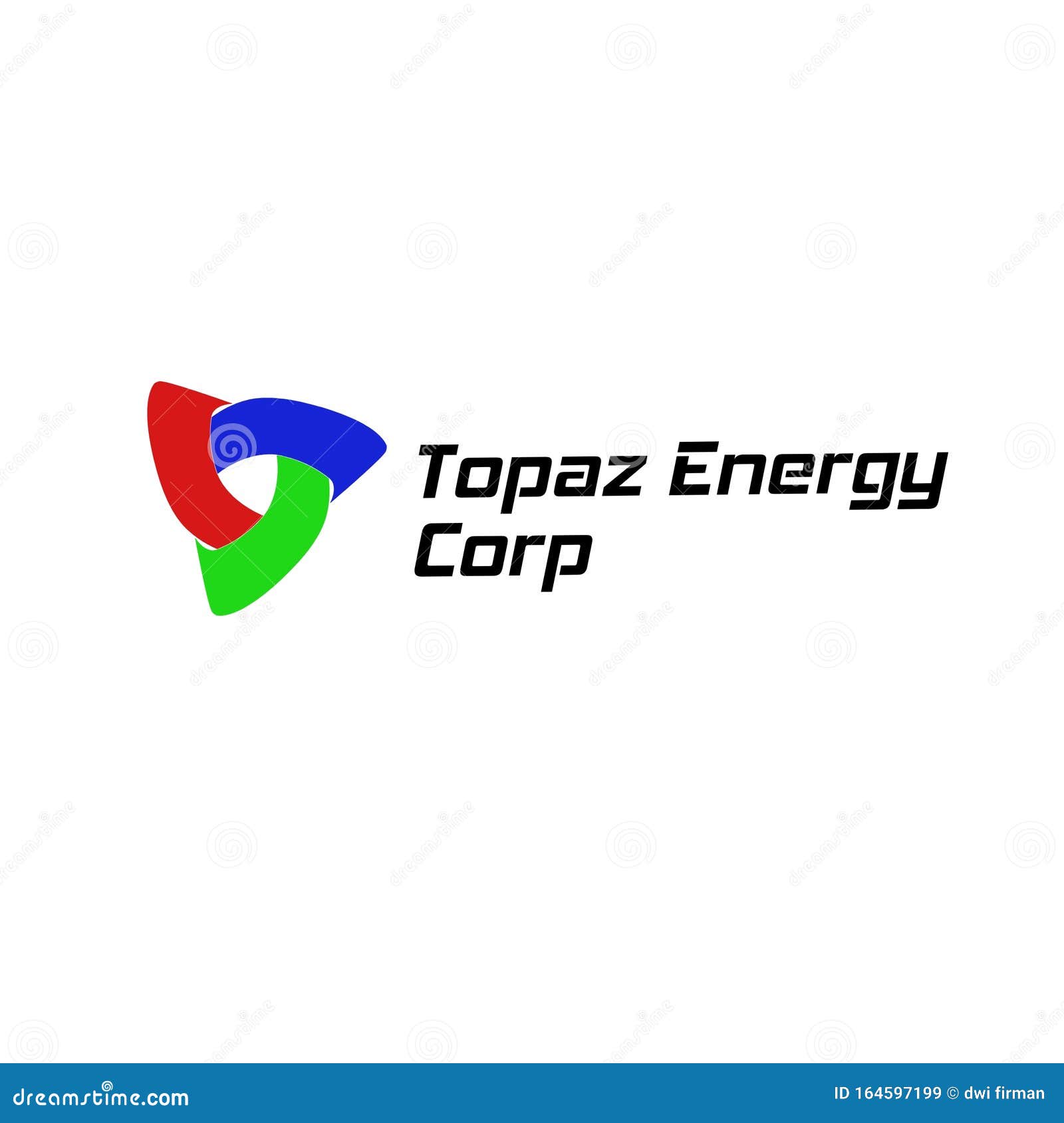 Simple Design Logoo with Text Topas Energy Editorial Stock Image ...