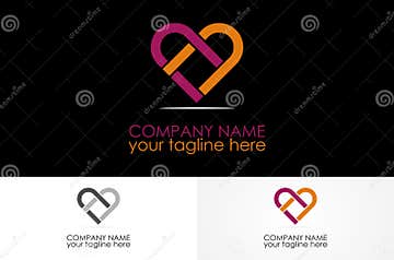 Abstract love logo stock vector. Illustration of background - 106947535