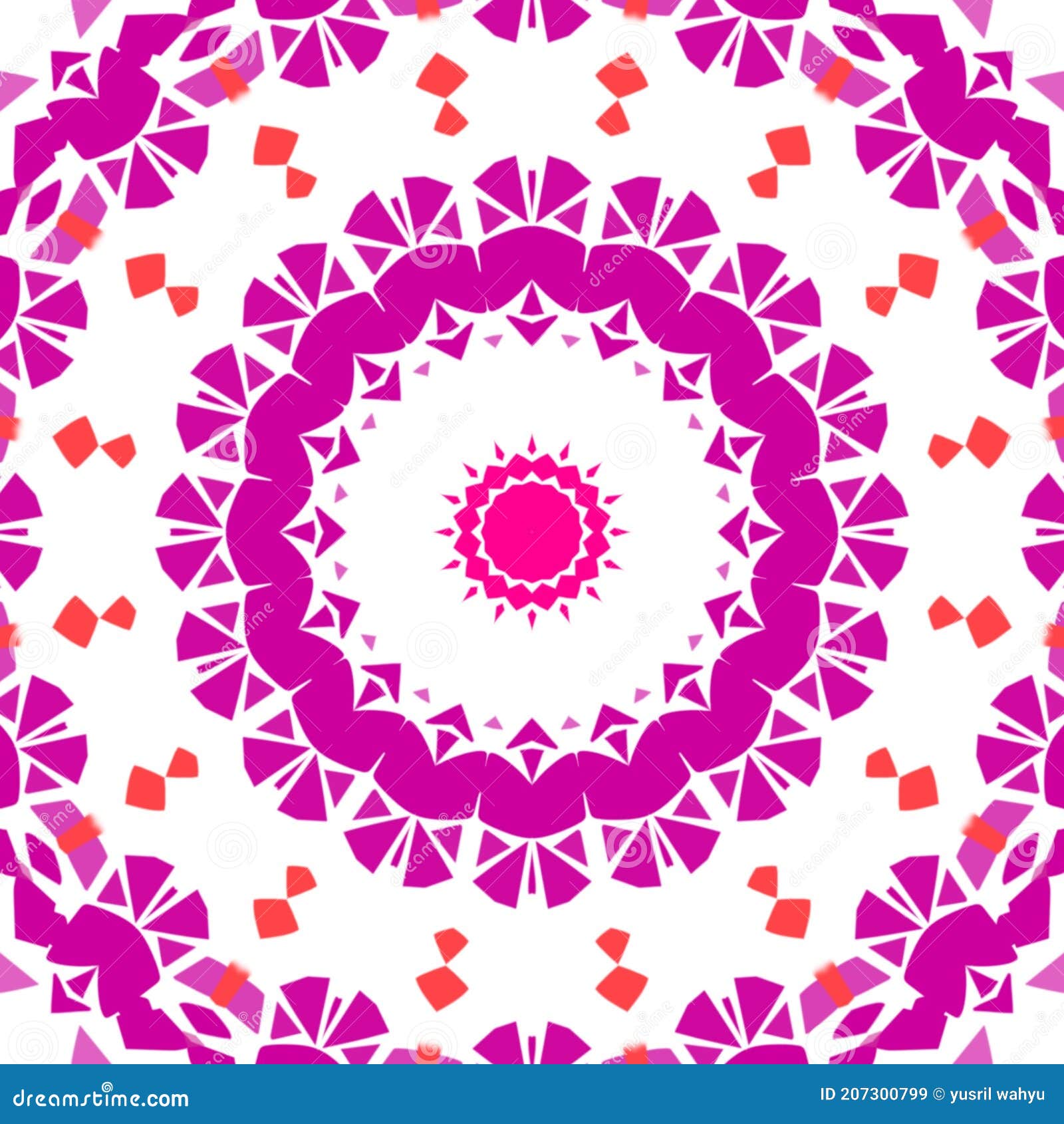 Mandala Art with Modern Design Stock Illustration - Illustration of ...