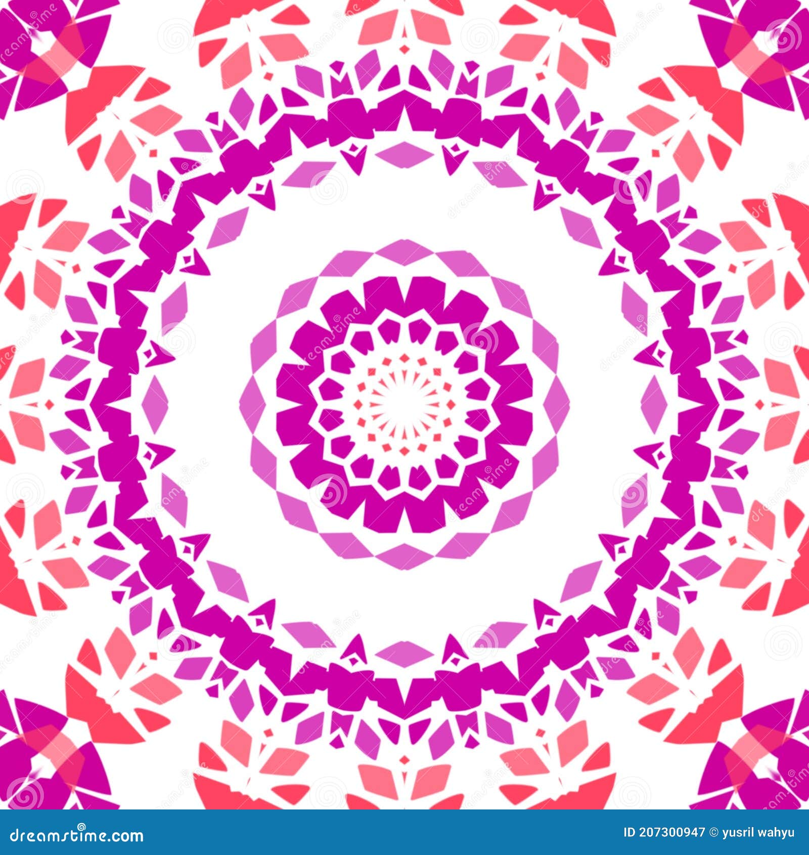 Mandala Art with Modern Design Stock Illustration - Illustration of ...
