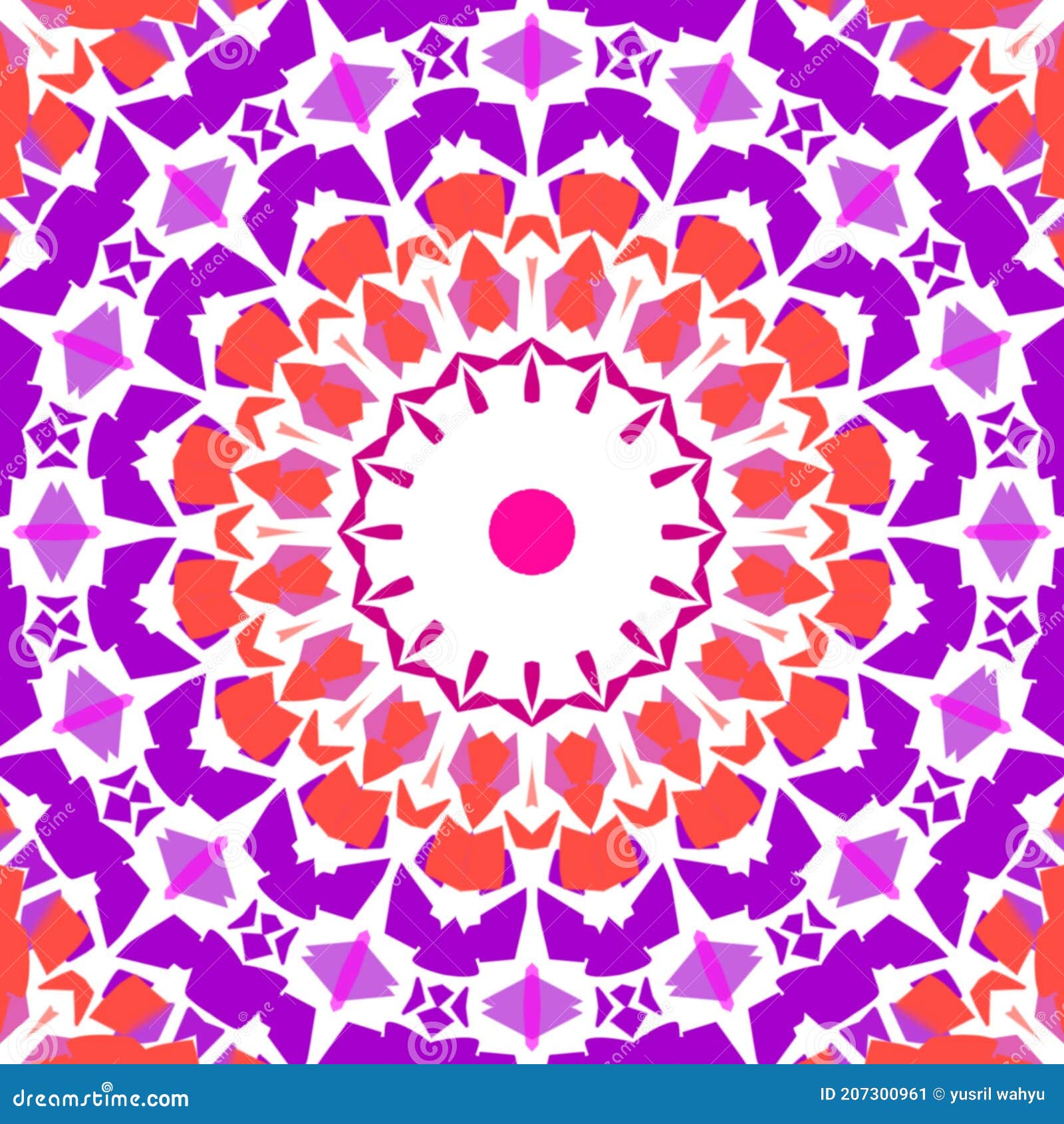 Mandala Art with Modern Design Stock Illustration - Illustration of ...