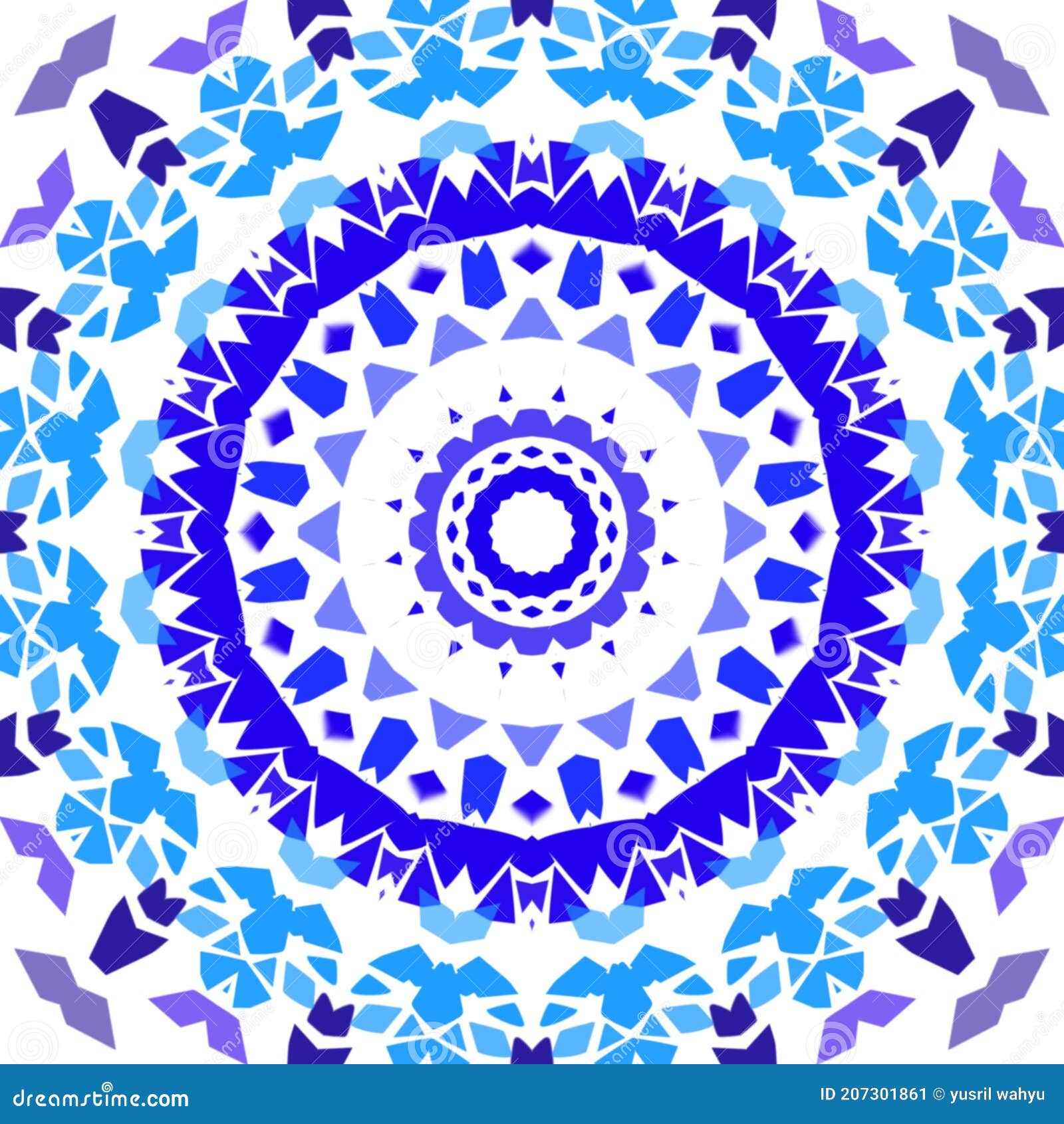 Mandala Art with Modern Design Stock Illustration - Illustration of ...