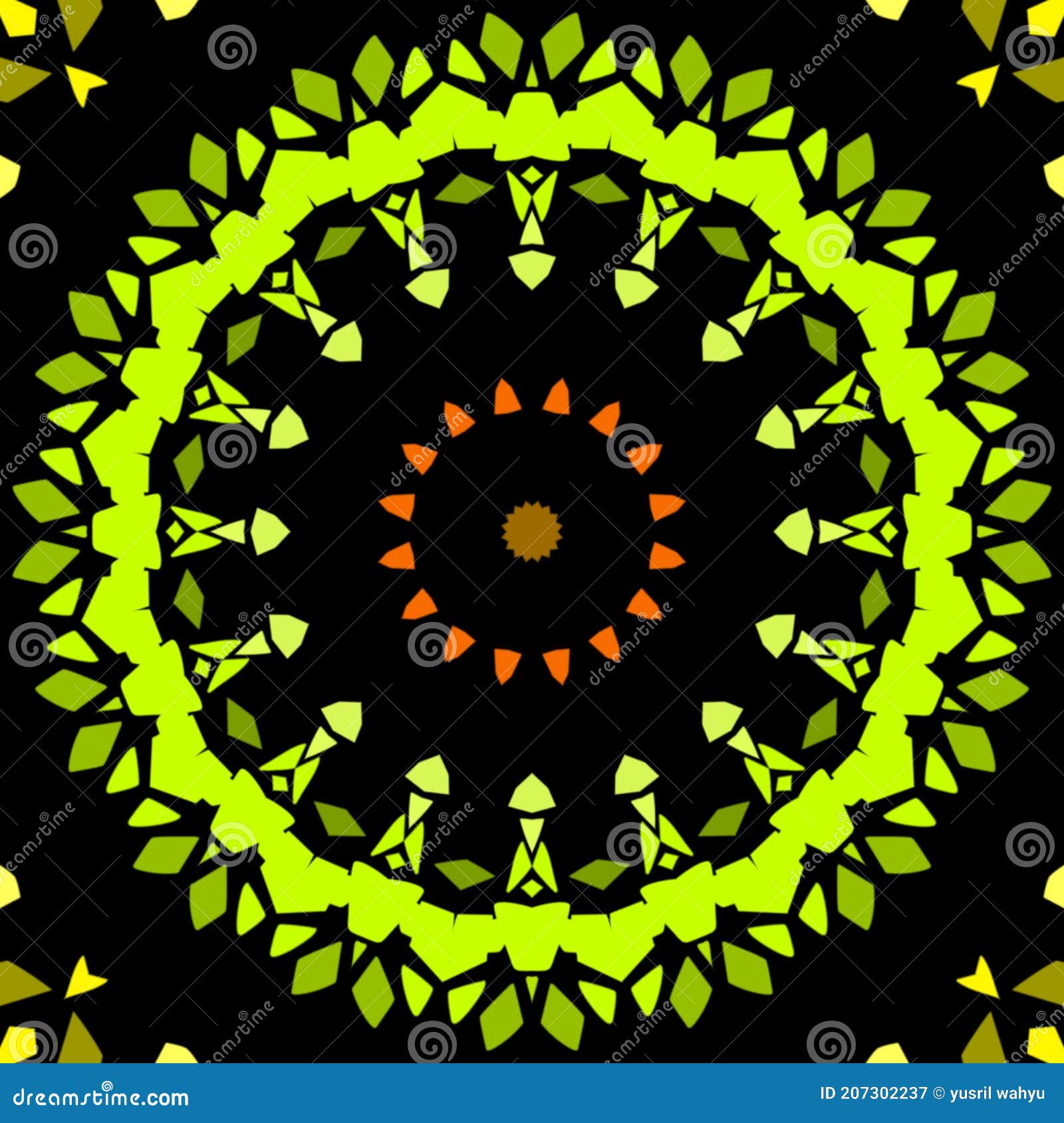 Mandala Art with Modern Design Stock Illustration - Illustration of ...