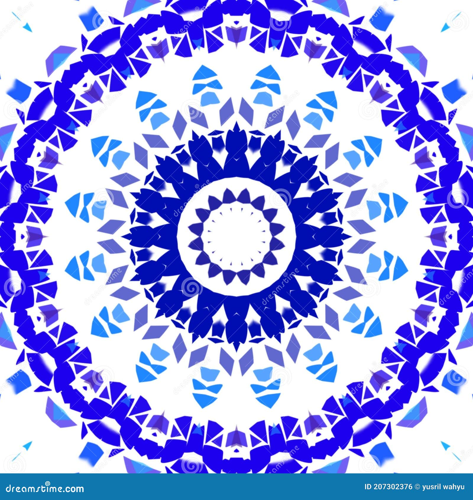 Mandala Art with Modern Design Stock Illustration - Illustration of ...