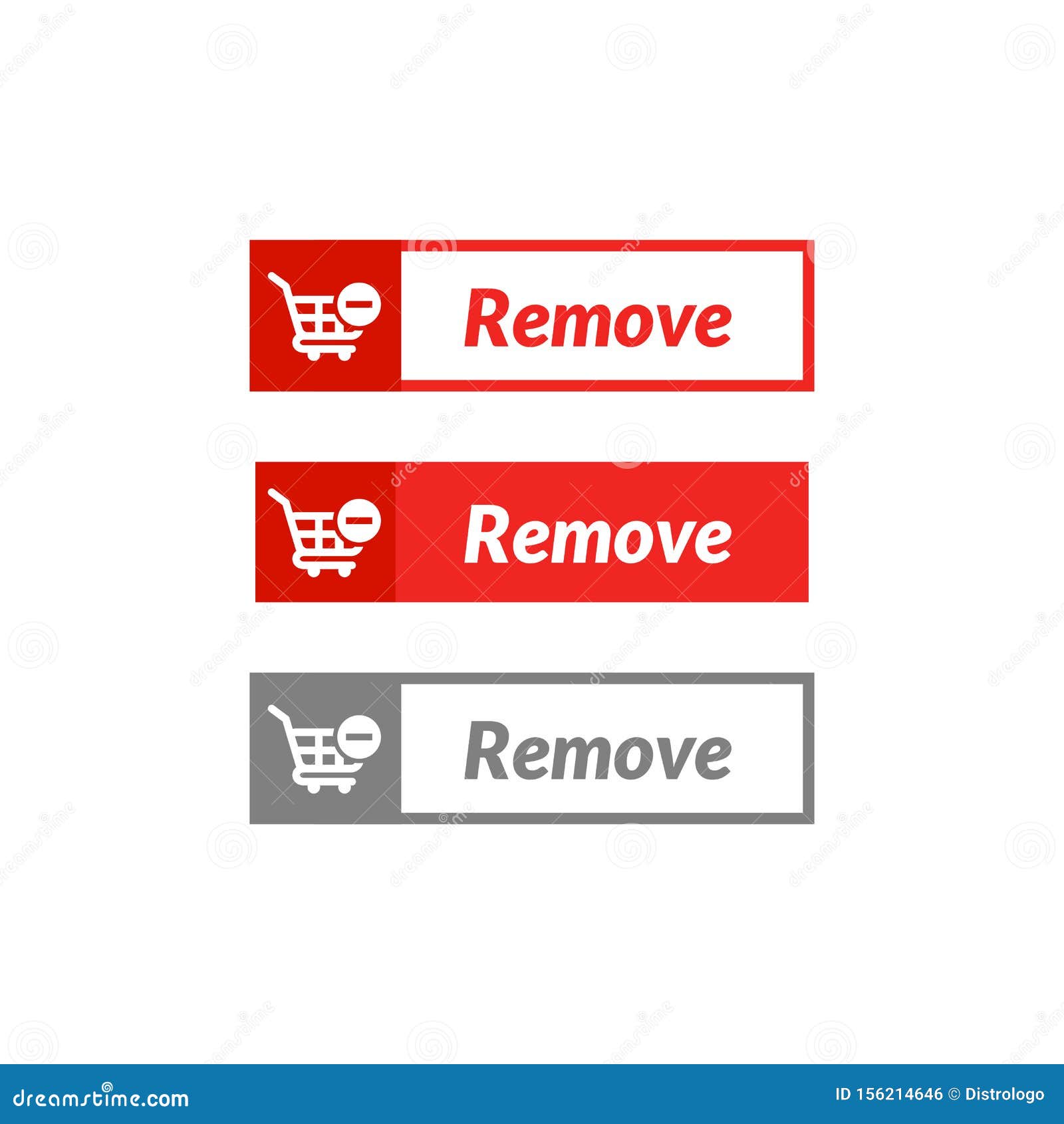 Simple Design of Remove Item Button. Online Shop Icon Material Stock ...