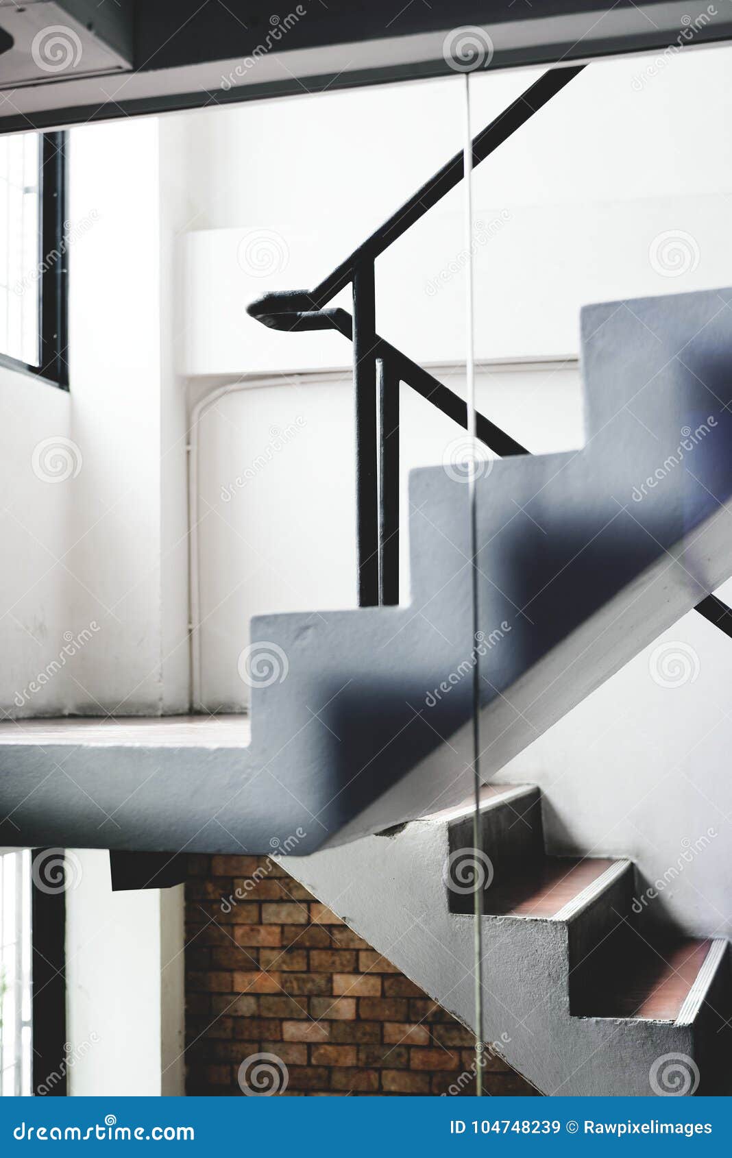 Simple Design Stairs Interior Minimal Stock Image - Image of steps ...