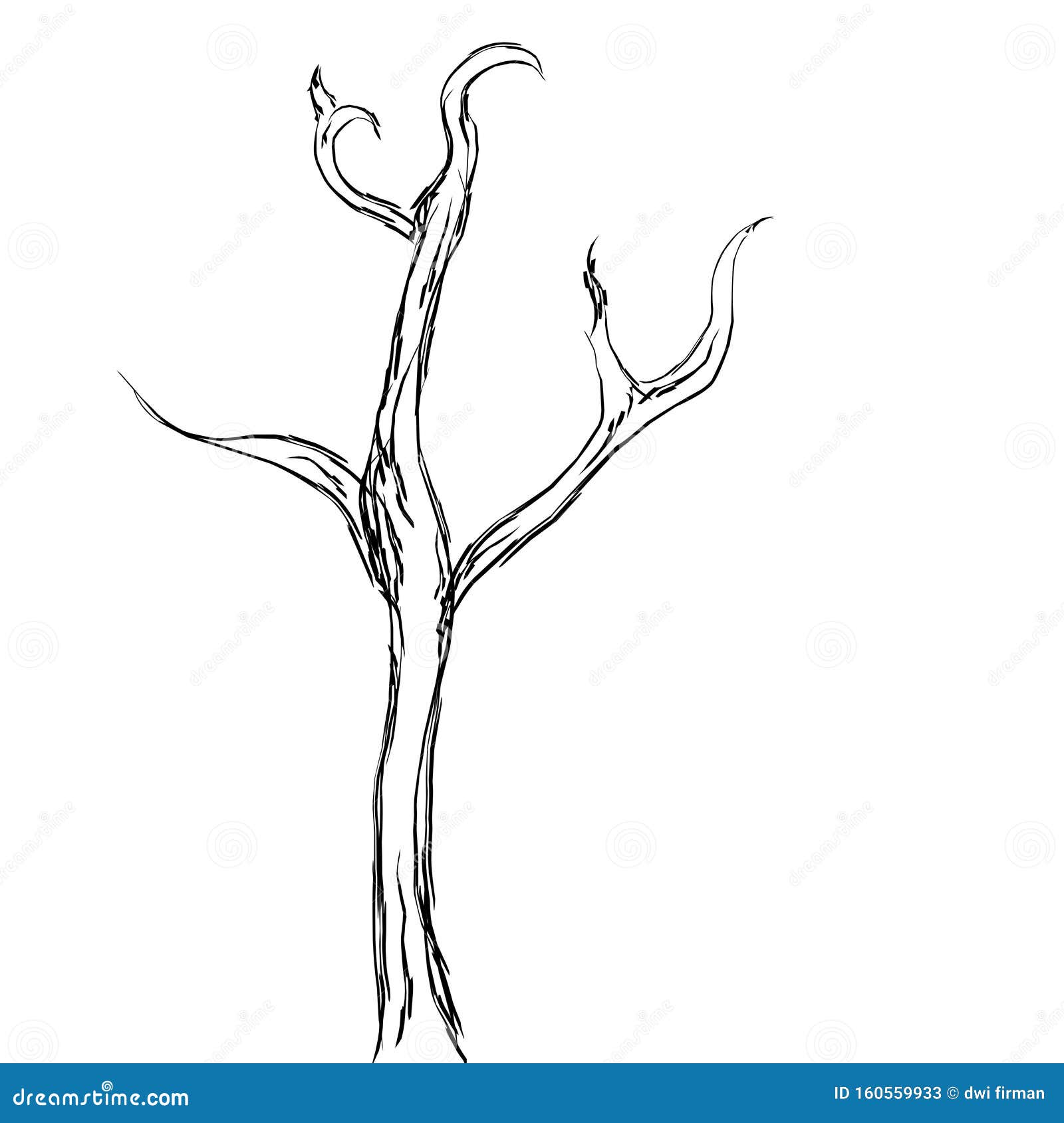 Simple Design of Tree on White Background Stock Image - Image of design ...
