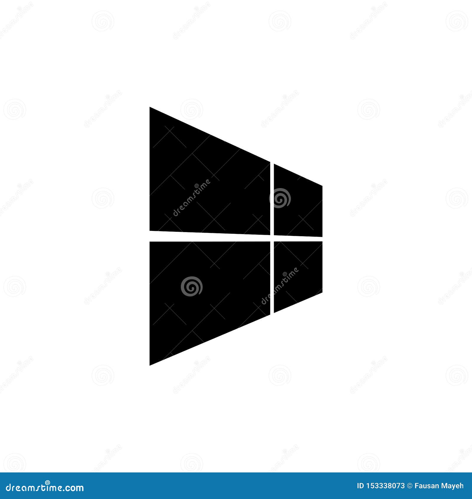 Simple Design Window Icon Vector Templates Stock Vector - Illustration ...