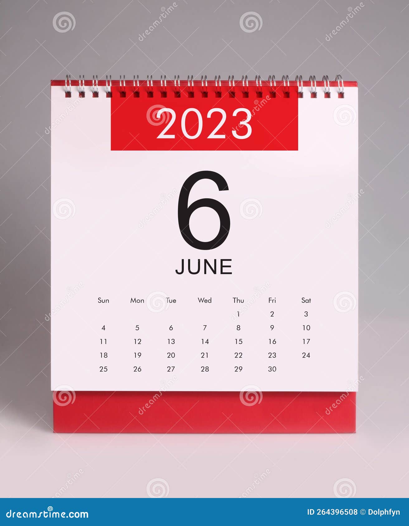 Simple Desk Calendar 2023 - June Stock Photo - Image of month, simple ...