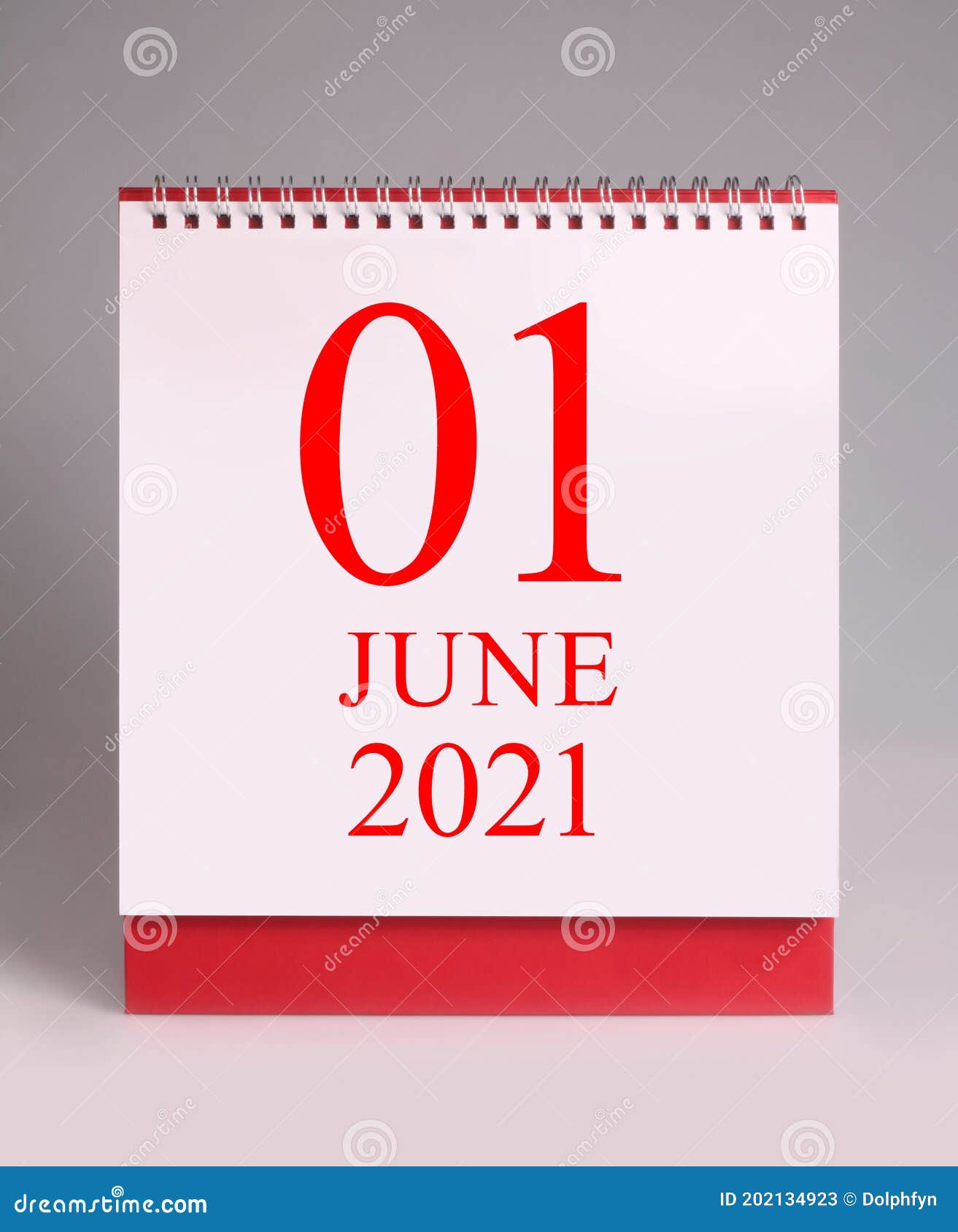 Simple Desk Calendar for New Year June 2021 Stock Image - Image of ...