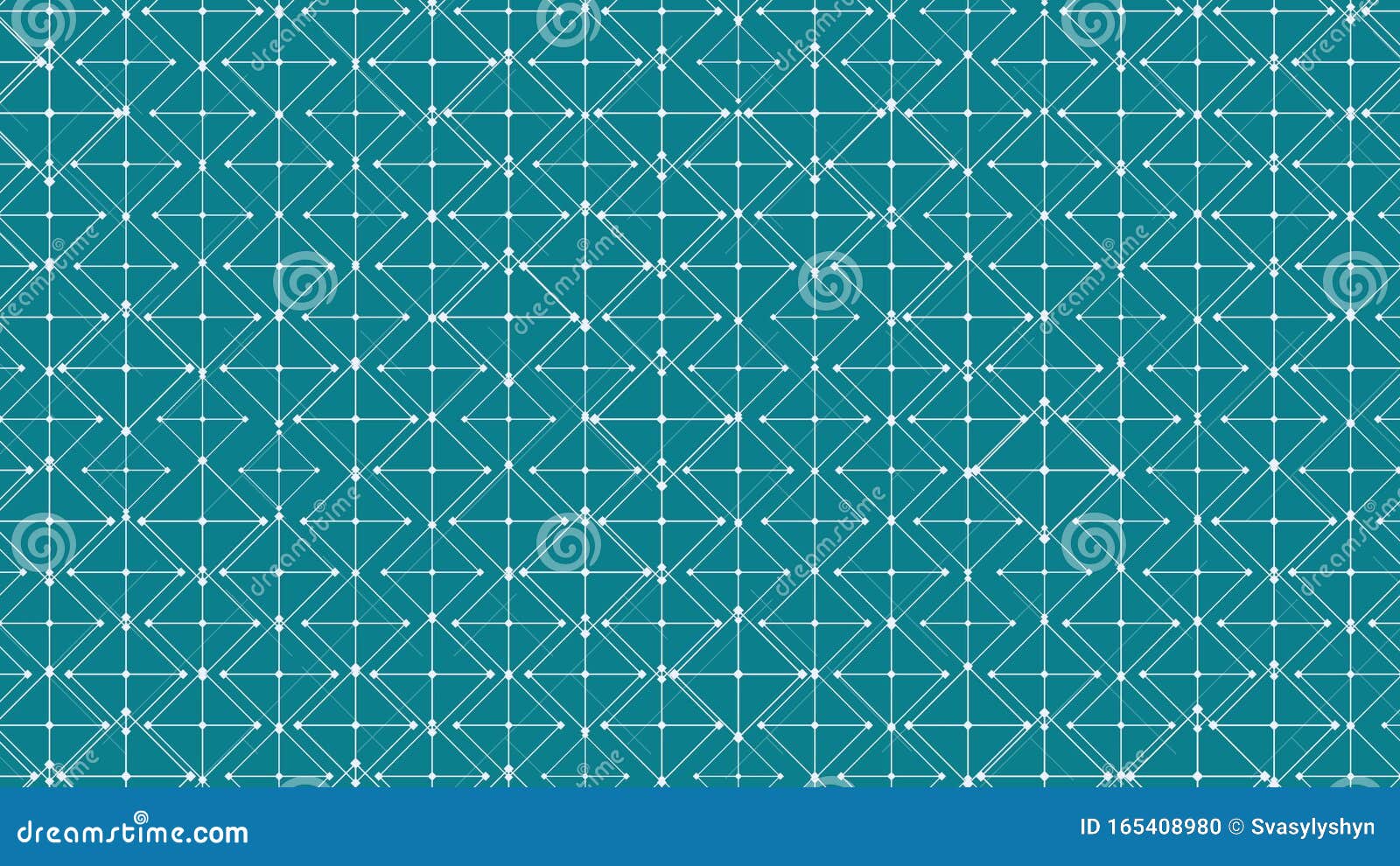 Simple Diamond Pattern Pulsating Randomly. Teal Blue Color. 4K Seamless ...