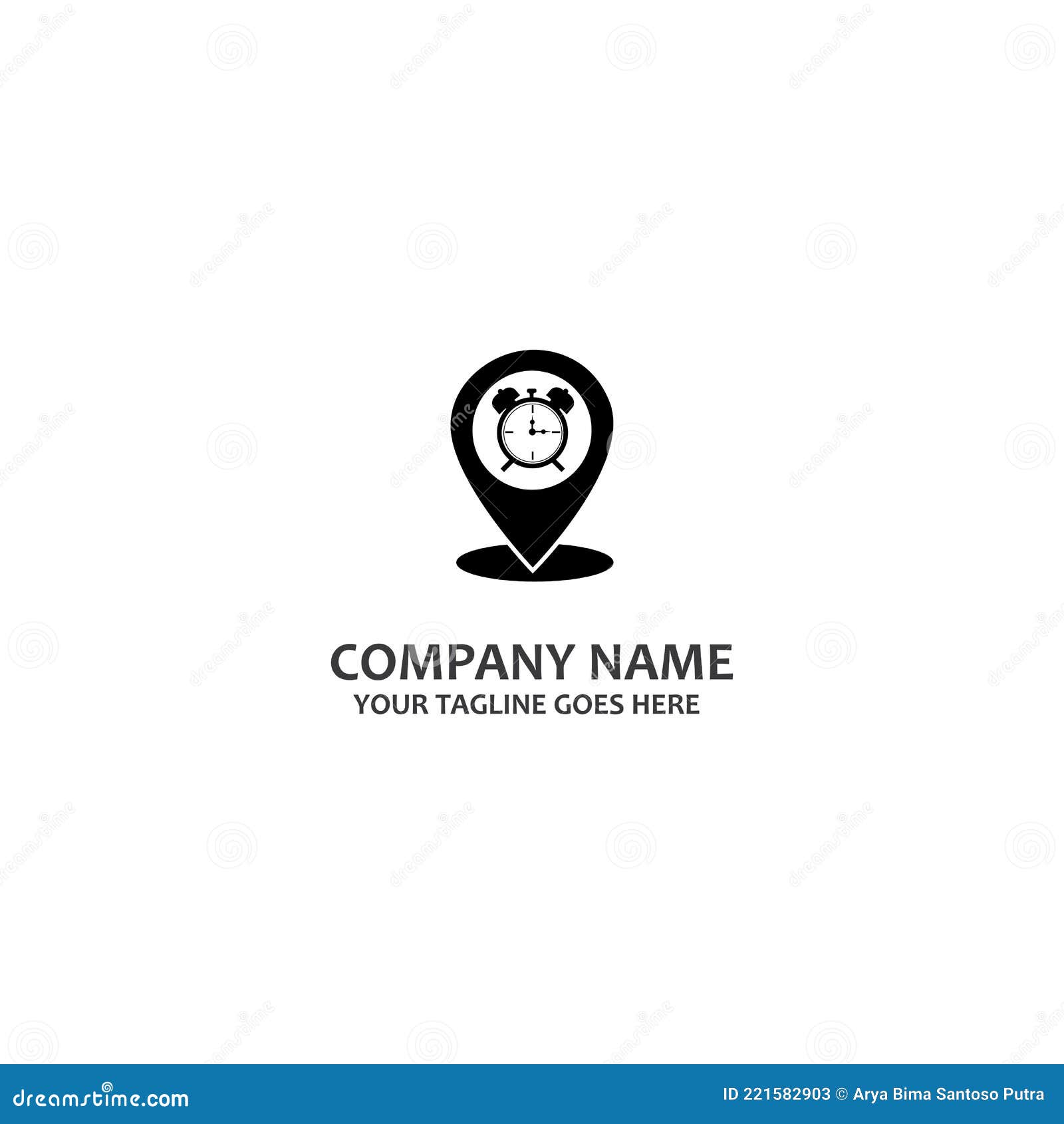 Simple Digital Clock Icon Vector Logo Stock Vector - Illustration of ...