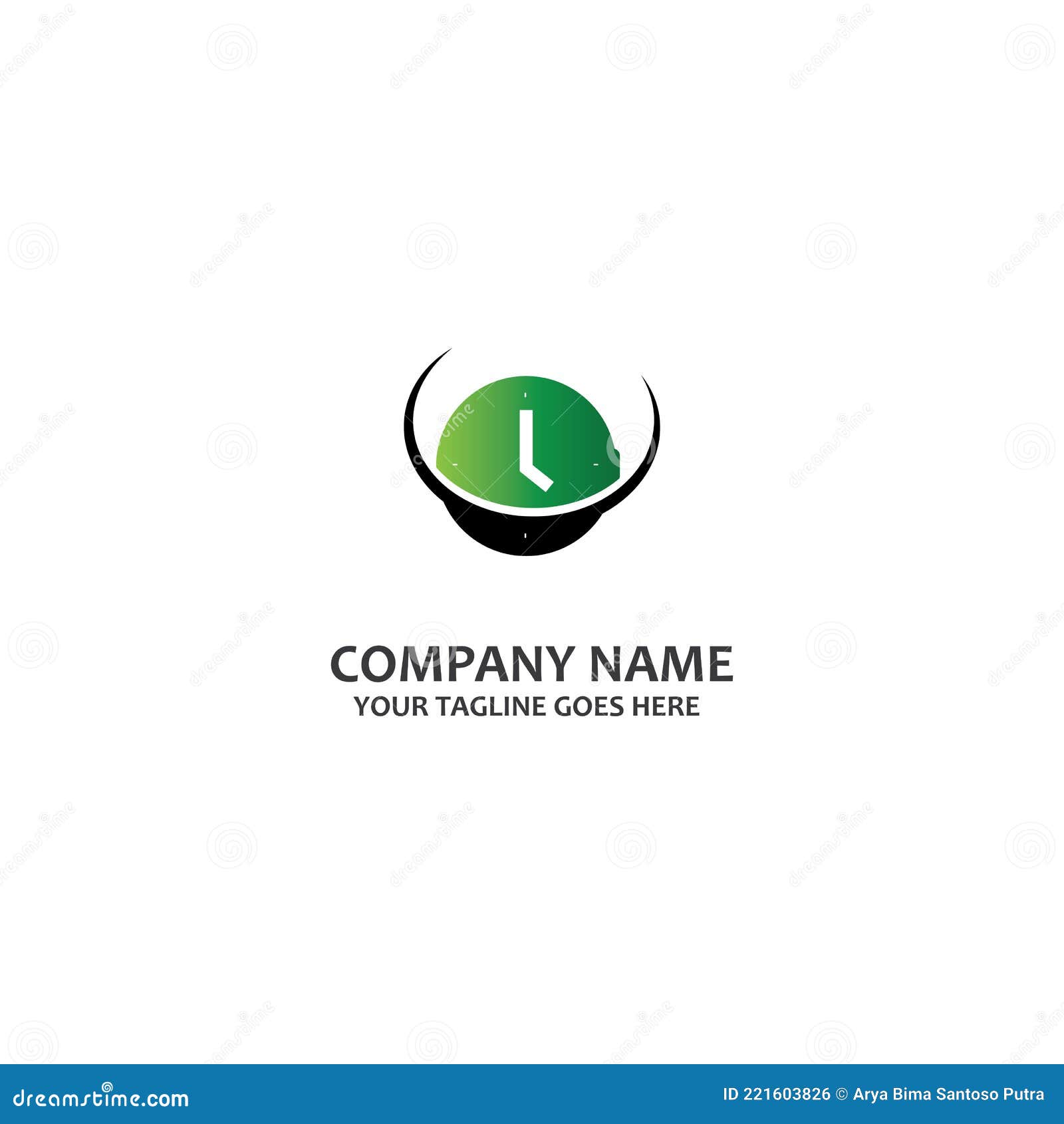 Simple Digital Clock Icon Vector Logo Stock Illustration - Illustration ...