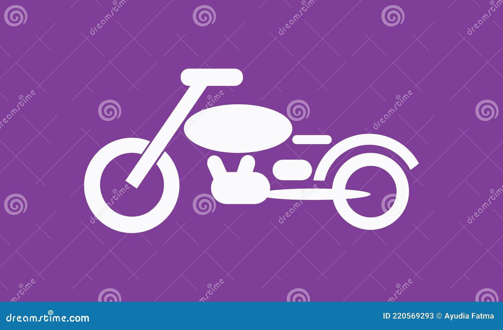 Simple 2-dimensional Motorcycle Frame Vector Design Stock Illustration ...