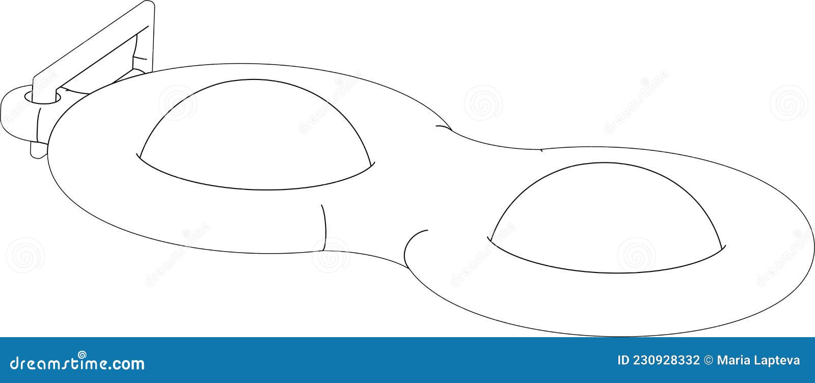 Simple Dimple Double. 3D Black and White Image Stock Vector ...