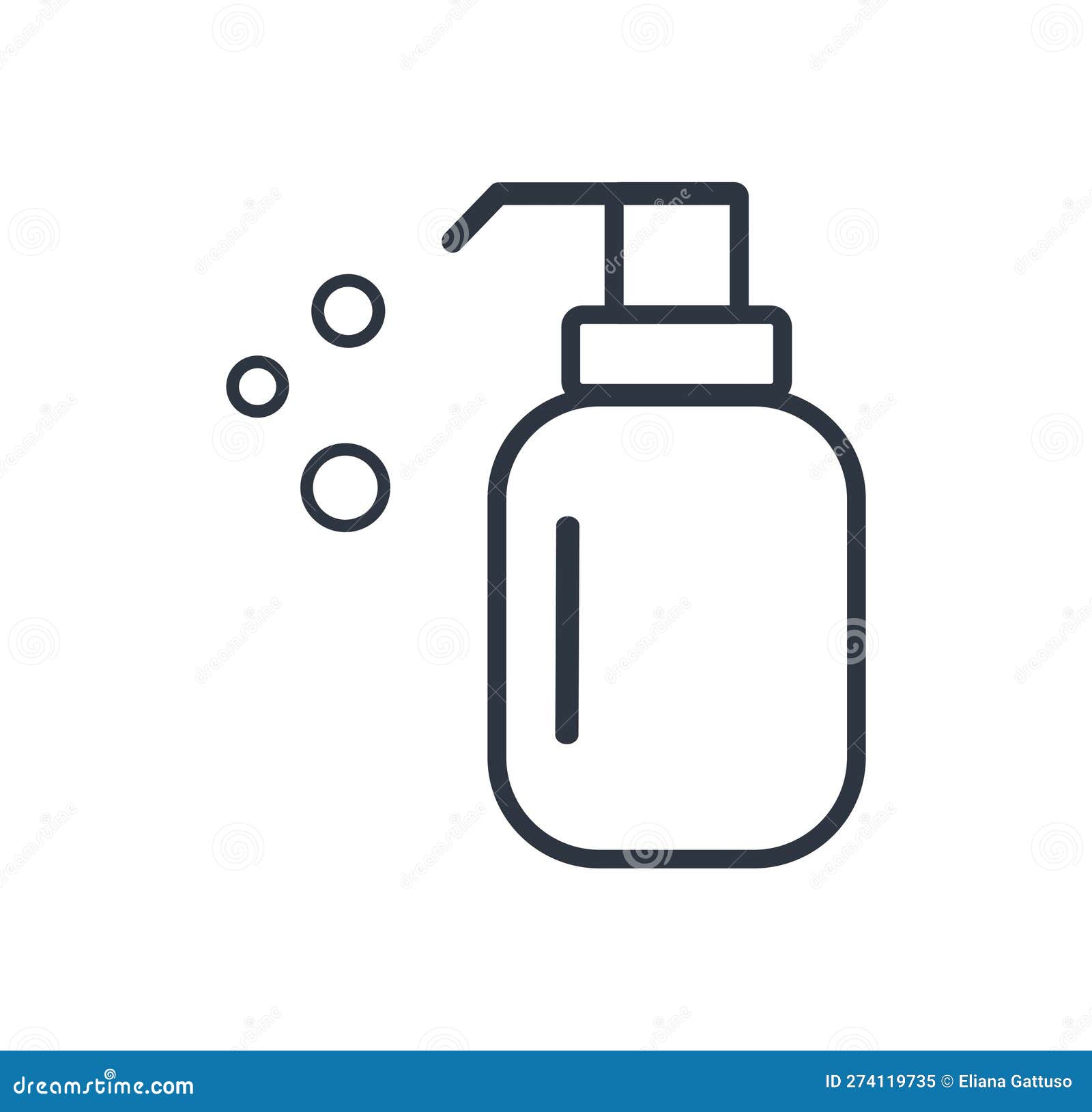Simple Dispenser Icon for Labeling and Packaging Stock Vector ...