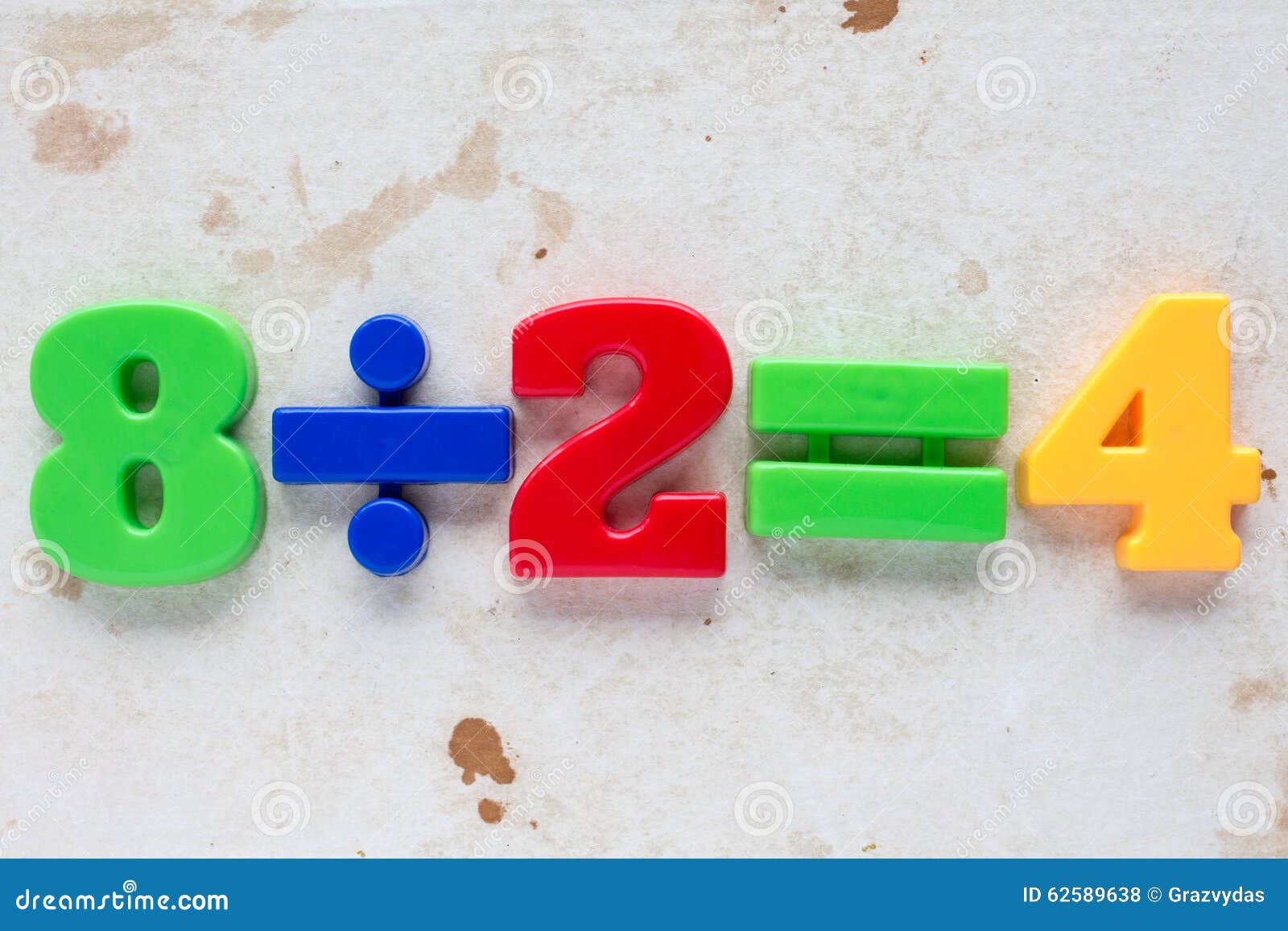 Simple division formula stock photo. Image of math, education - 62589638