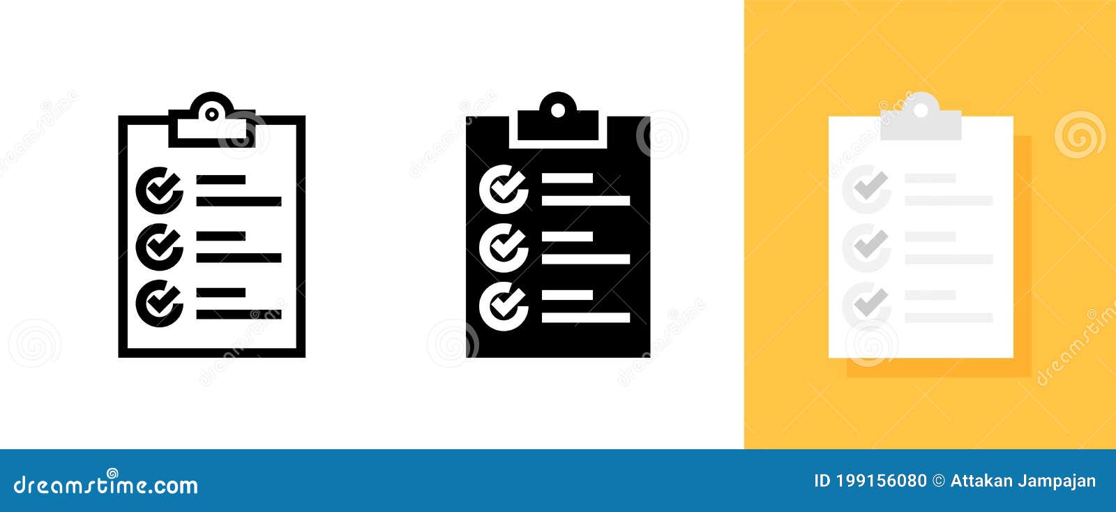 Simple Document Checklist Flat Icon, Vector and Illustration Stock ...