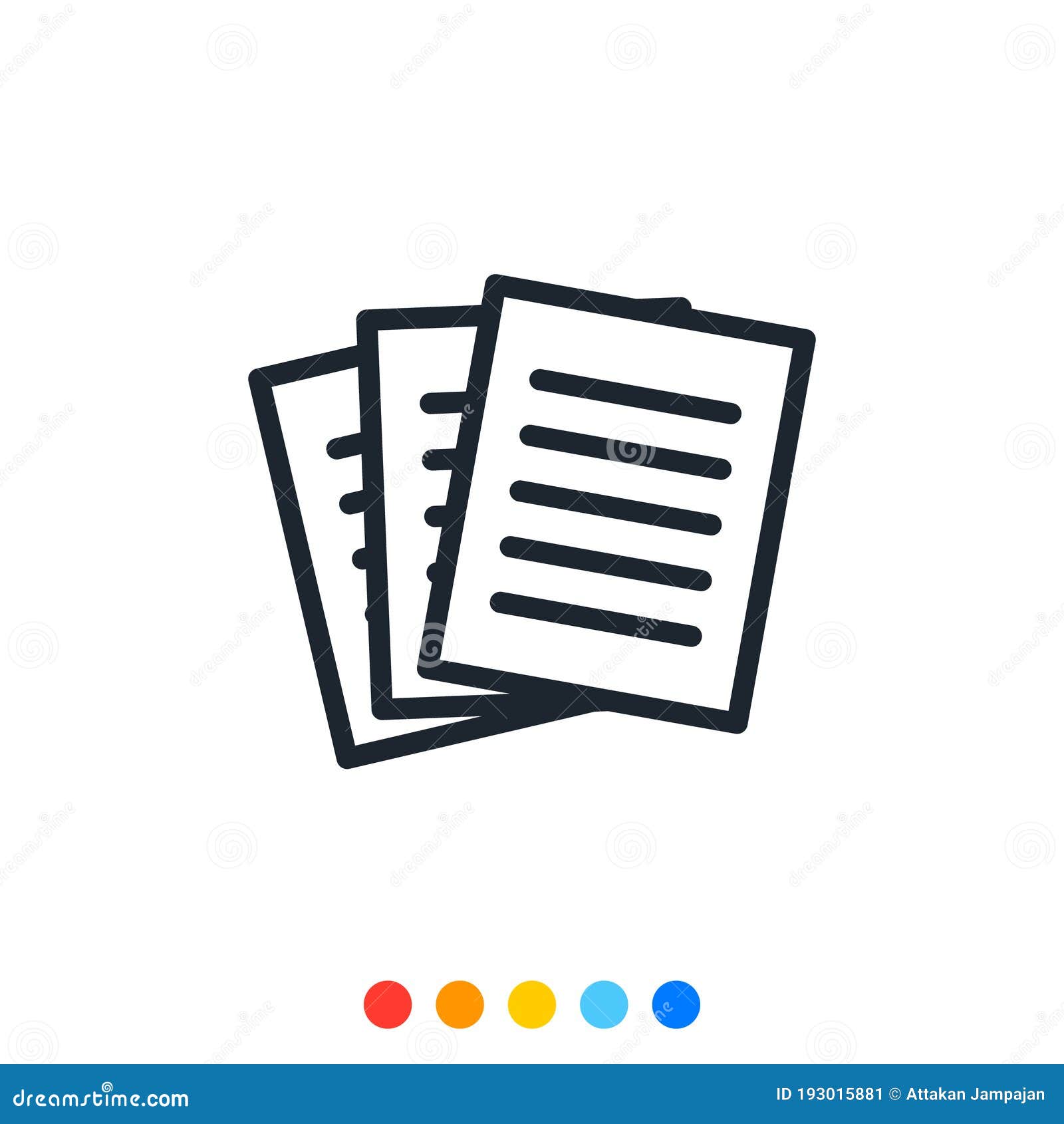 Simple Document Icon.Minimal Document Icon,Document Sheet Stock Vector ...