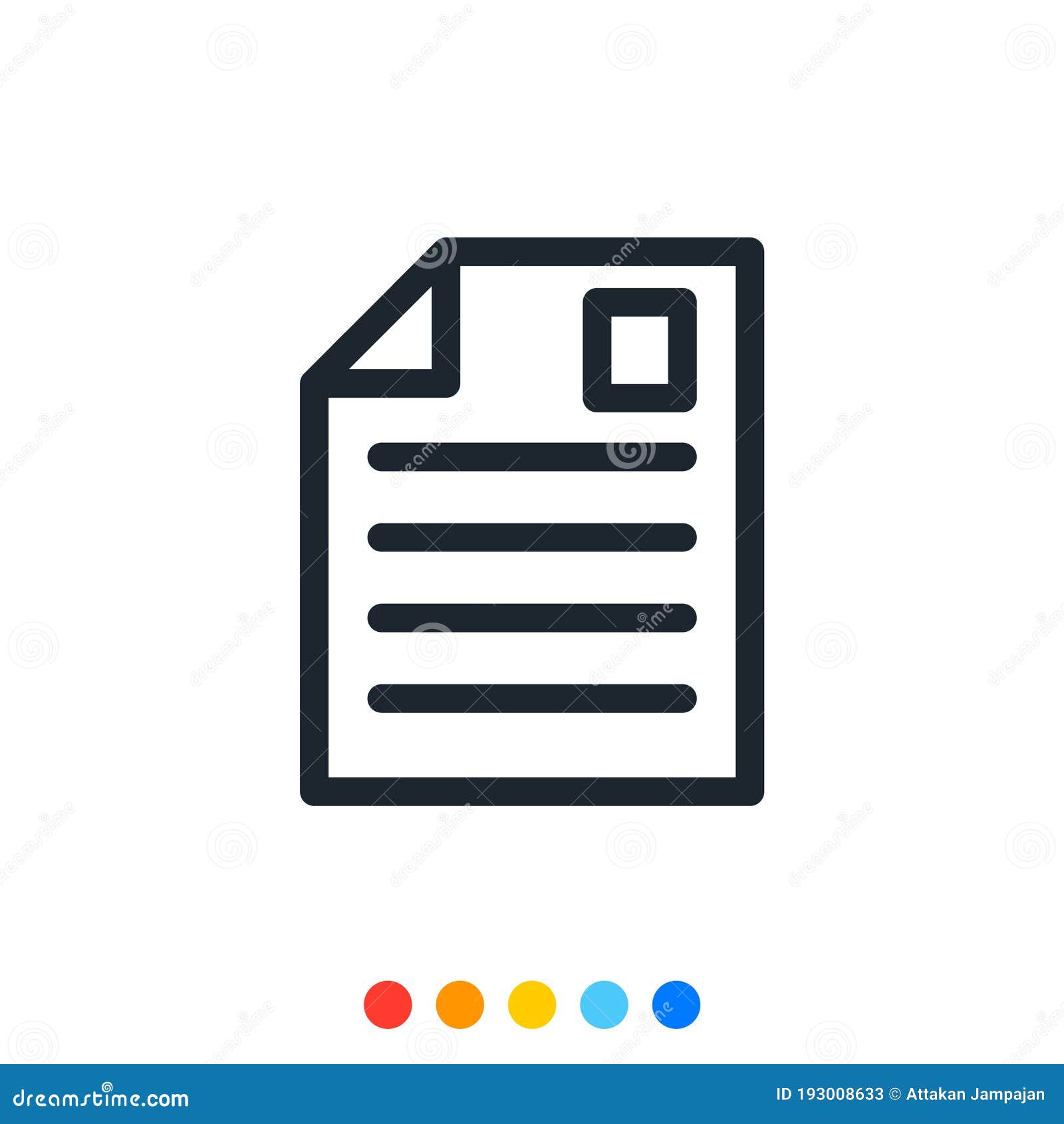 Simple Document Icon,Vector and Illustration Stock Vector ...