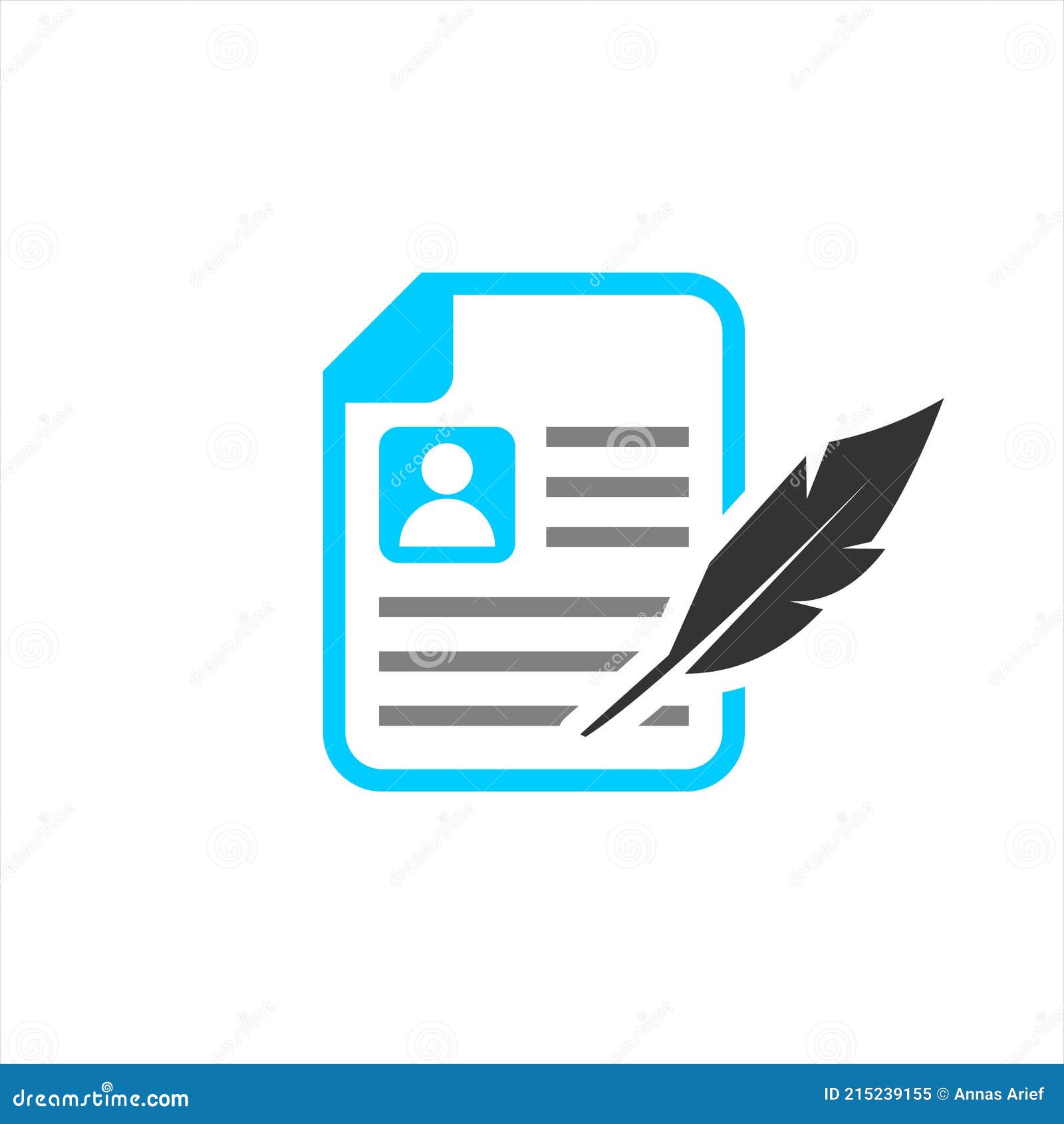 Simple Document Paper Vector Flat Illustration for Business Stock ...