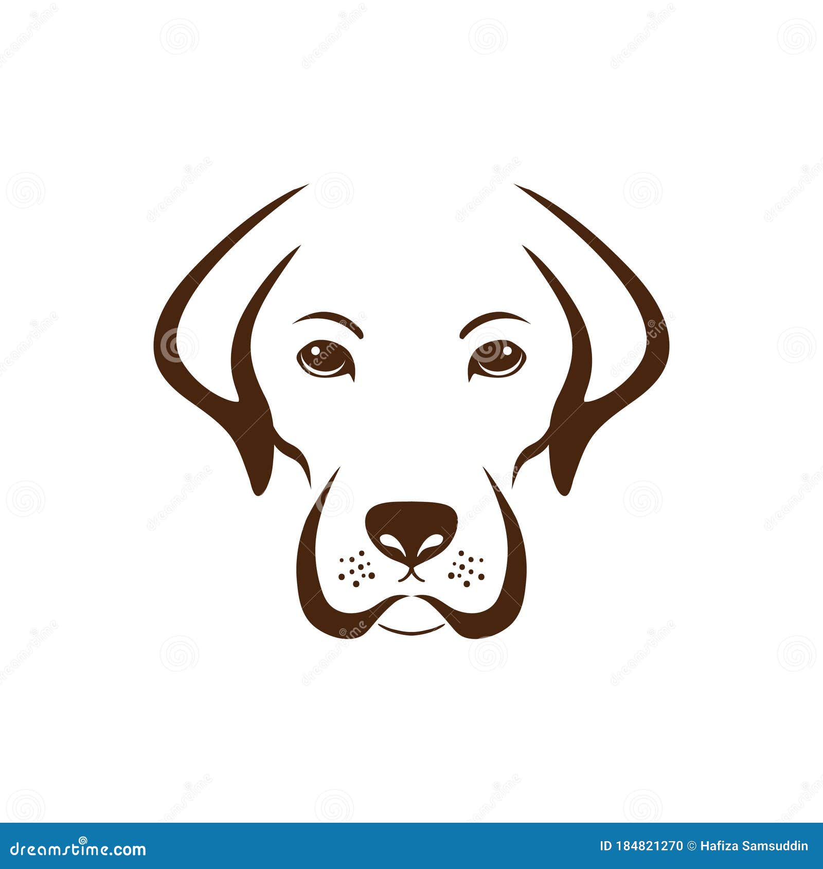 Simple dog design. stock illustration. Illustration of isolated - 184821270