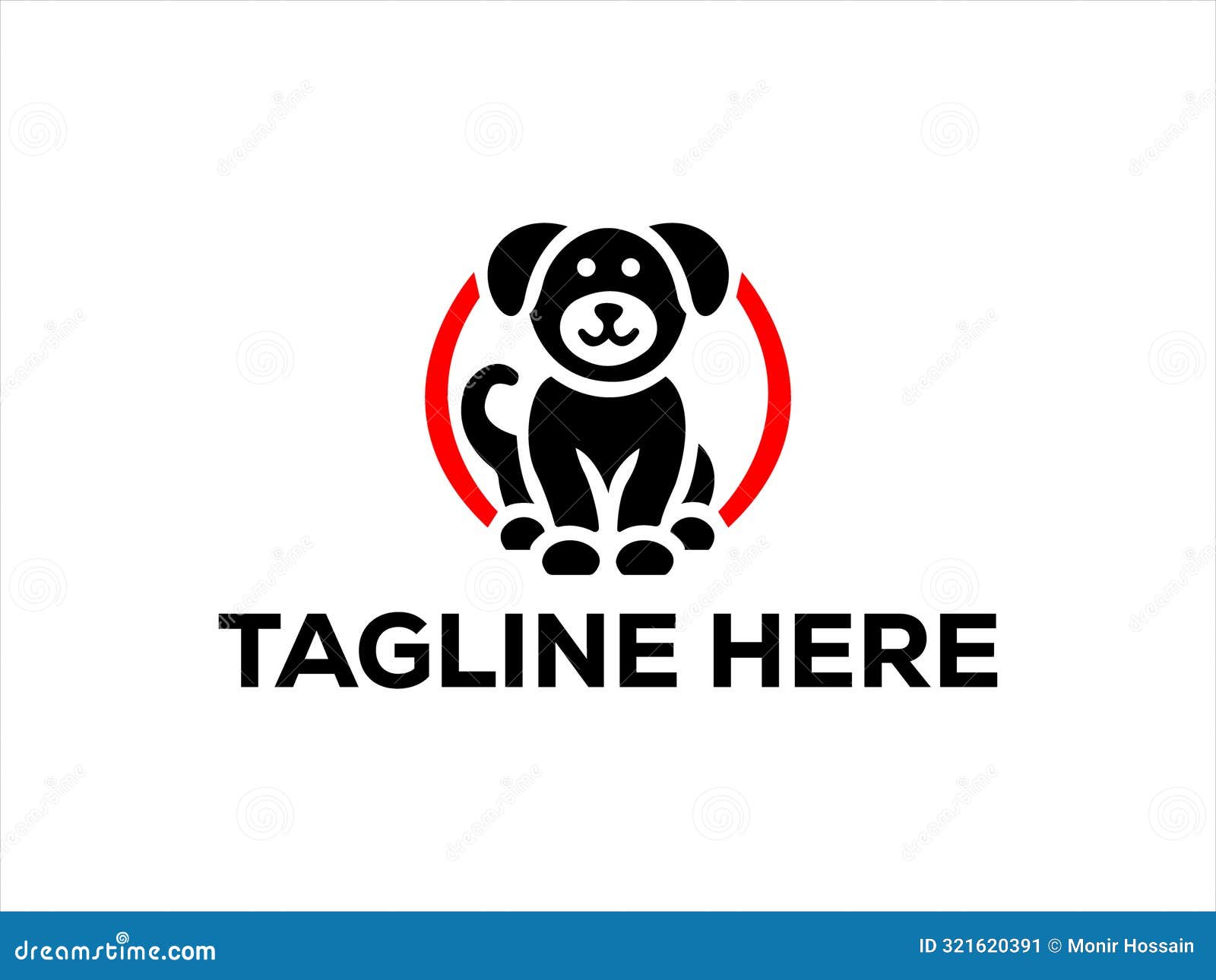 Simple Dog Logo Pet Logo Vector Stock Vector - Illustration of dynamic ...