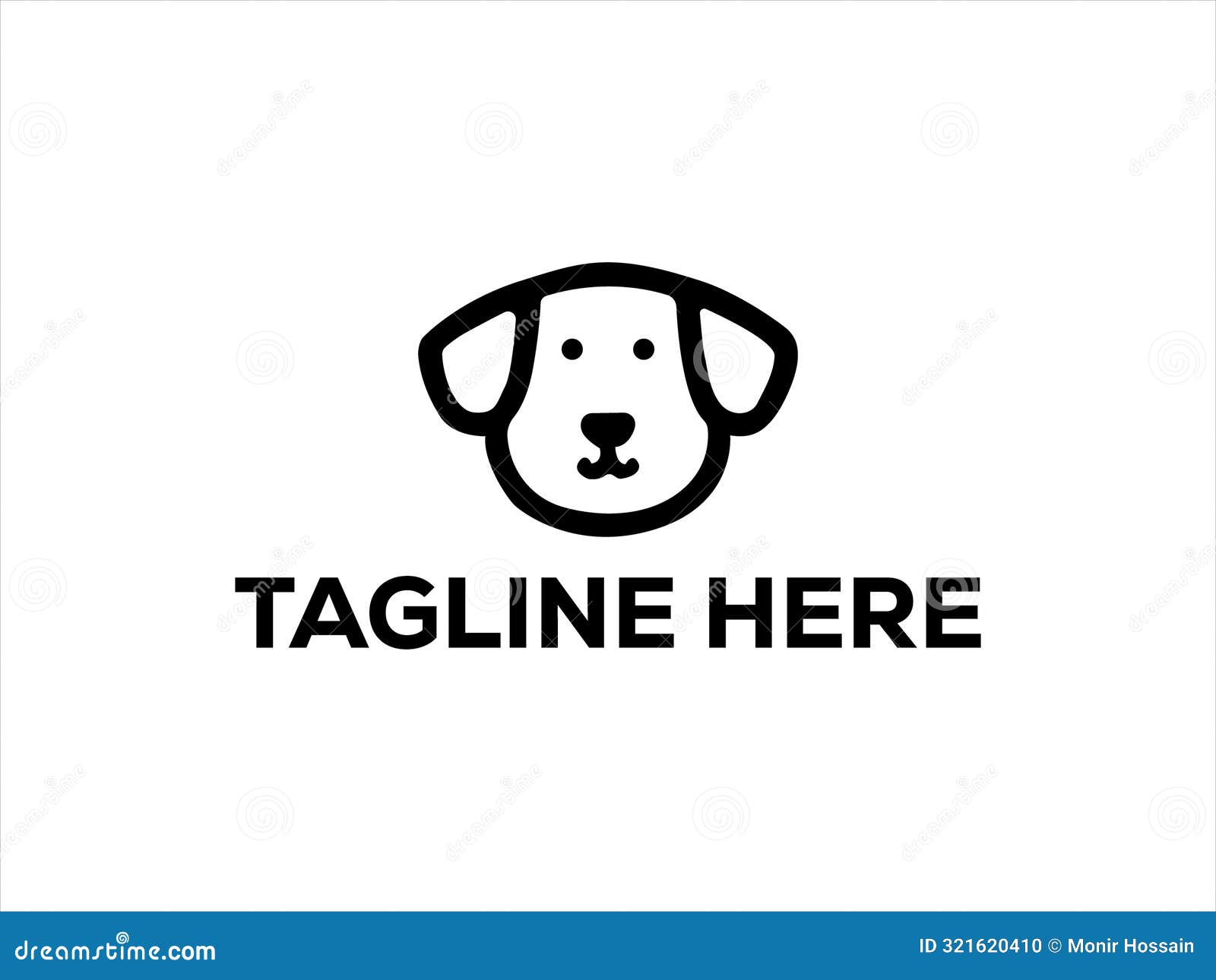 Simple Dog Logo Pet Logo Vector Stock Vector - Illustration of mascot ...