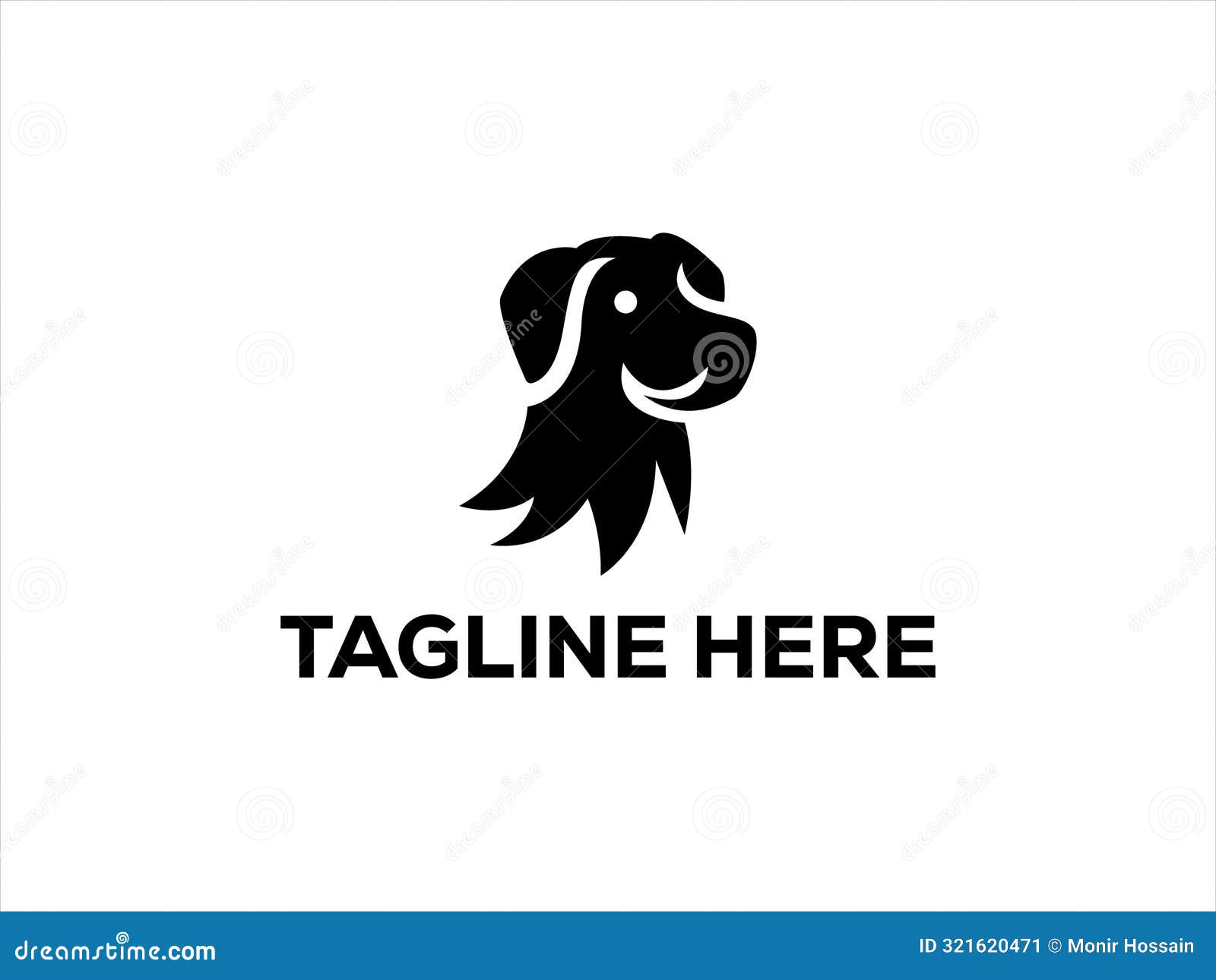 Simple Dog Logo Pet Logo Vector Stock Vector - Illustration of label ...