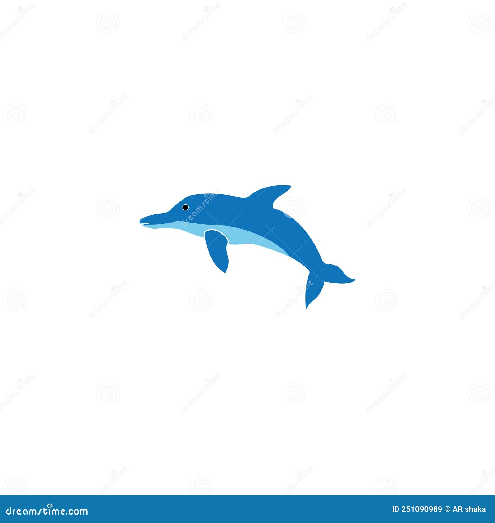Simple Dolphin Logo Vector Icon Illustration Stock Vector ...