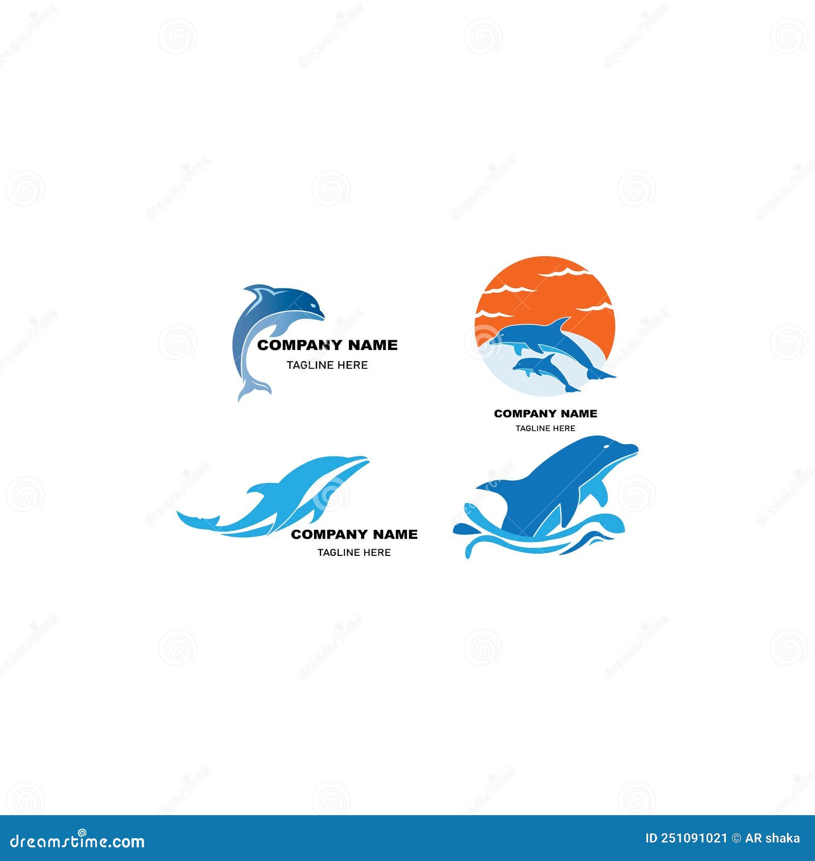 Simple Dolphin Logo Vector Icon Illustration Stock Vector ...