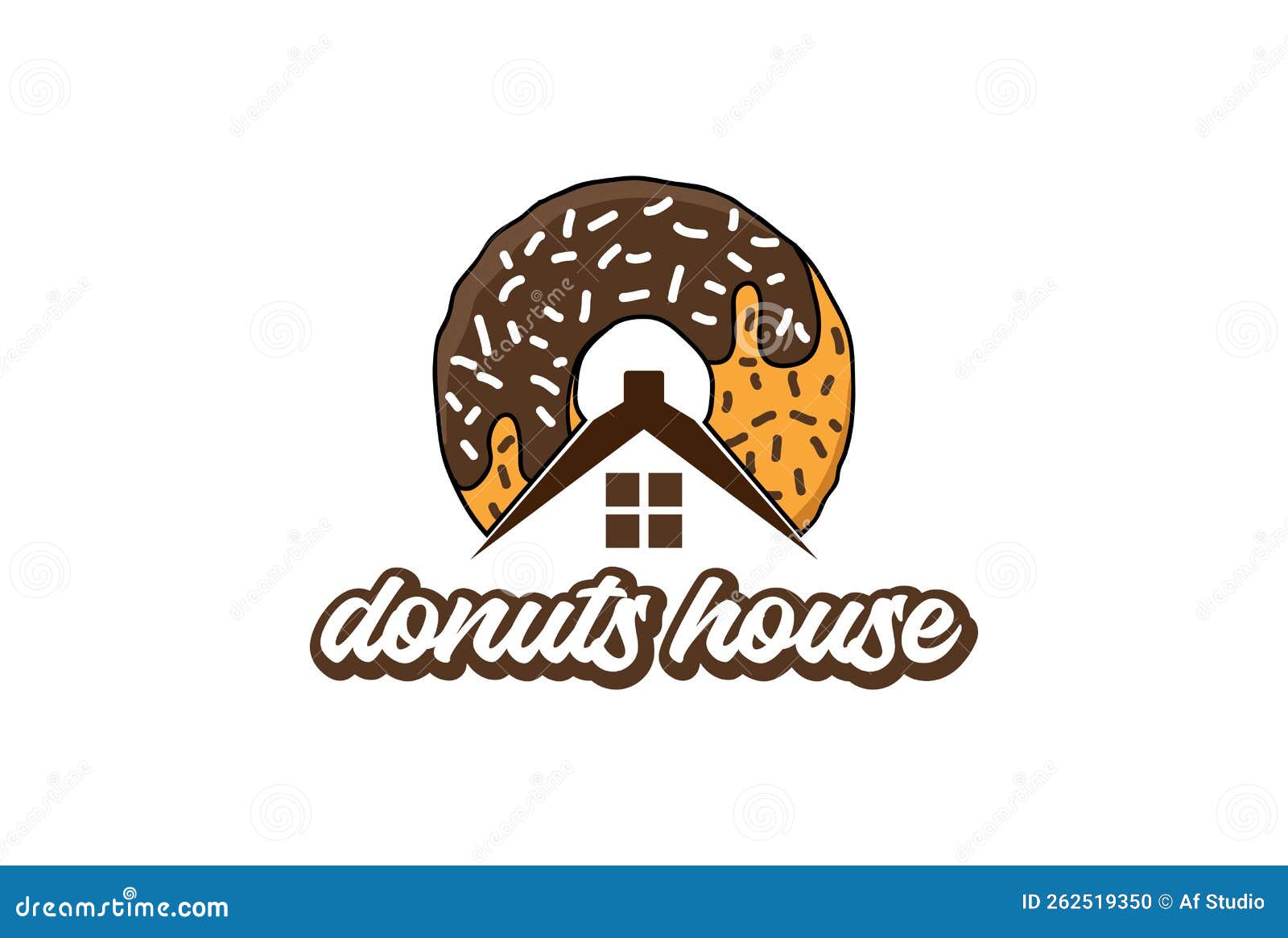 Simple Donuts House For Bakery Store Shop Logo Design Vector ...