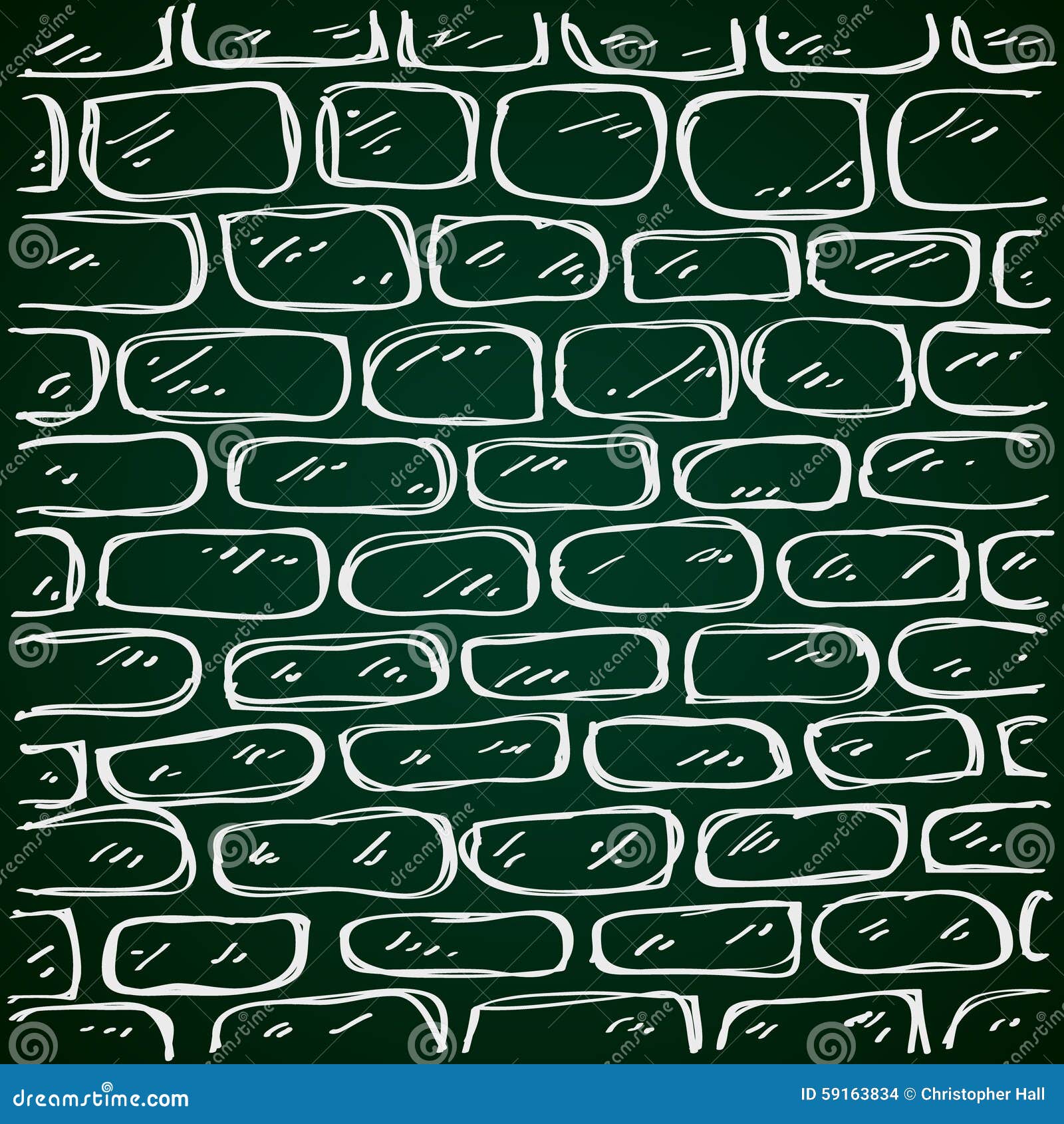Simple Doodle of a Brick Pattern Stock Vector - Illustration of pattern ...