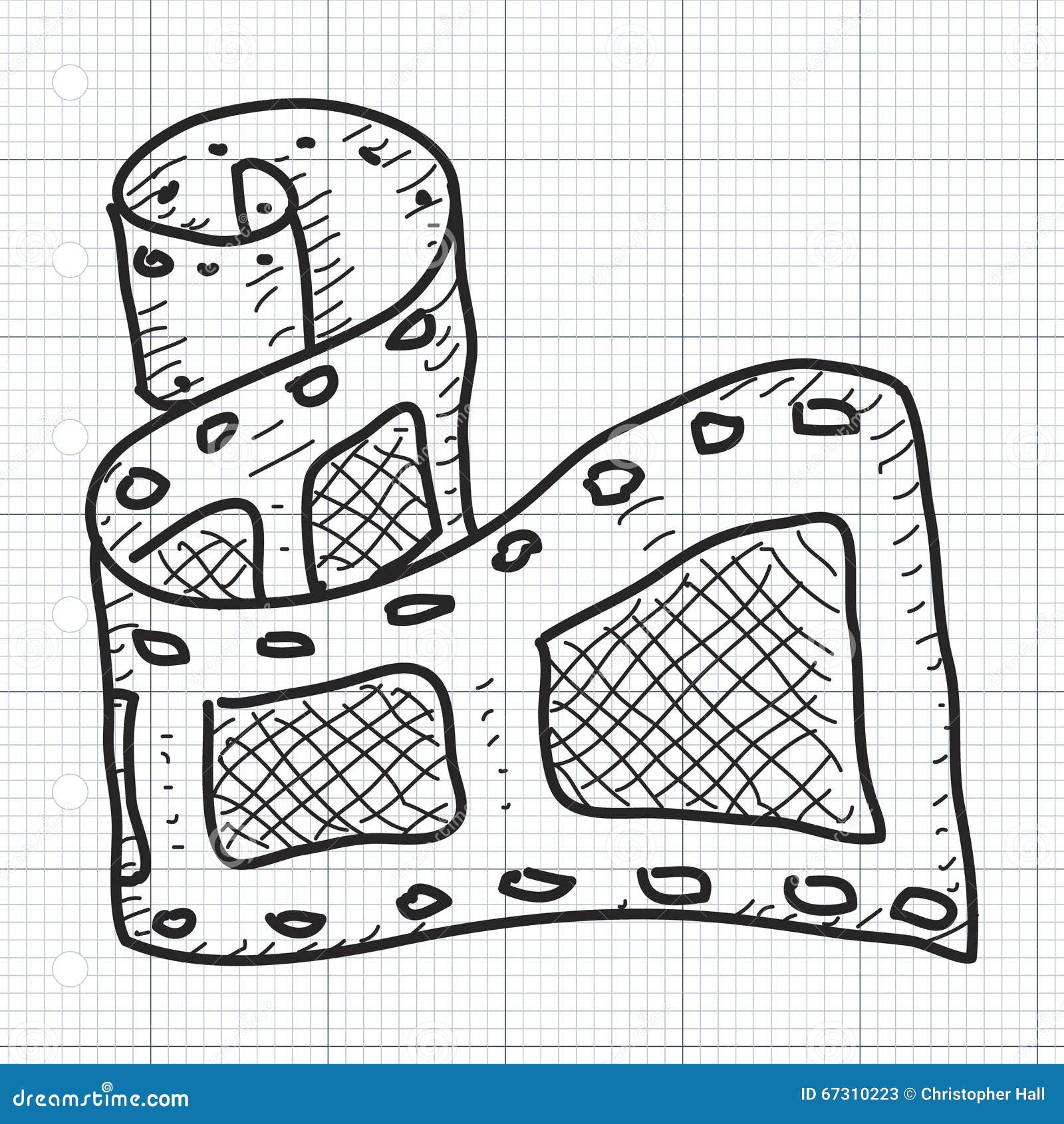 Simple Doodle of a Camera Film Stock Illustration - Illustration of ...